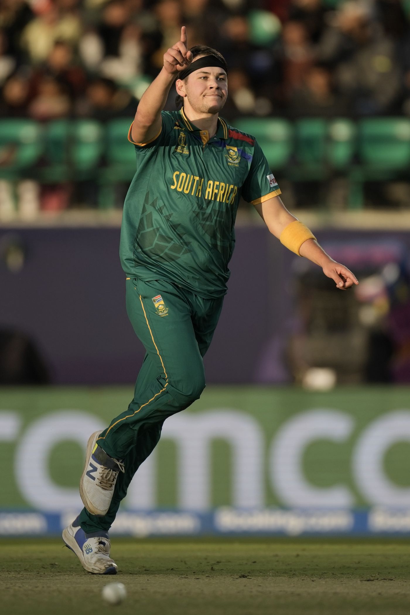 Gerald Coetzee got on the scorecard when he had Colin Ackermann's ...