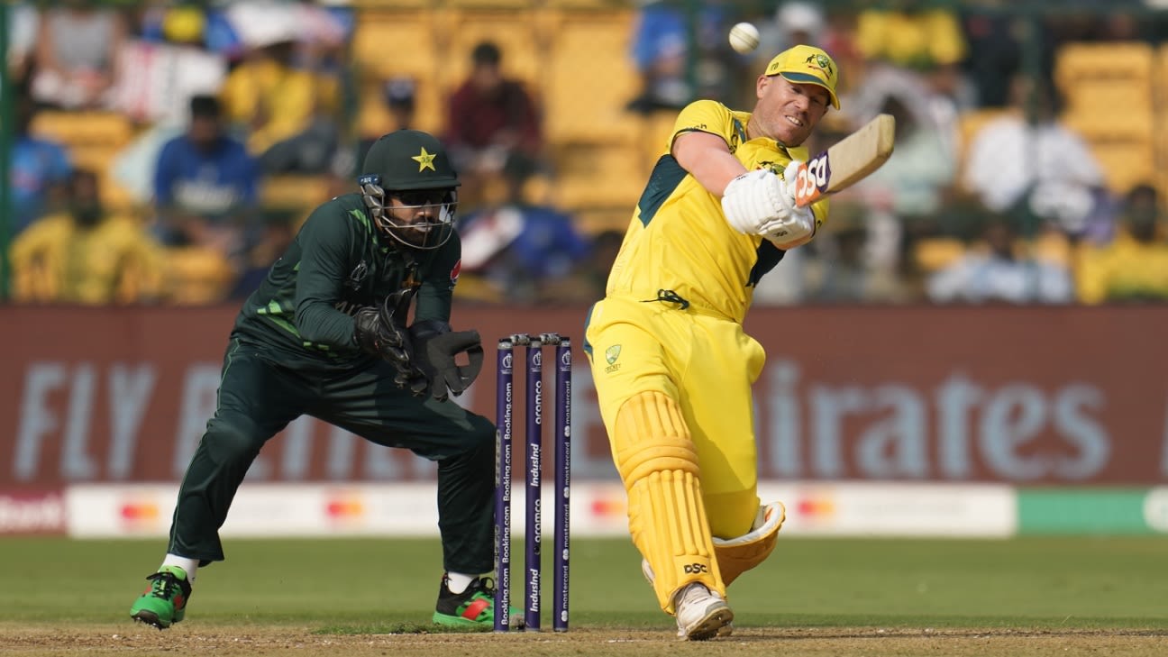 ICC Cricket World Cup 2023 - Aus vs Pak - David Warner still the GOAT ...