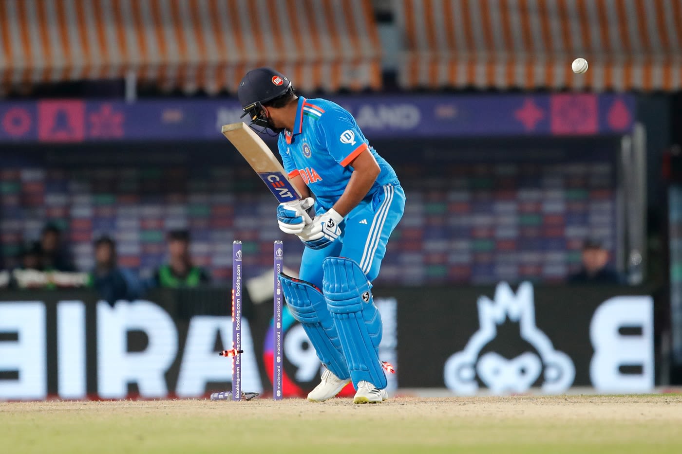 Rohit Sharma was out chopping the ball back to the stumps | ESPNcricinfo.com