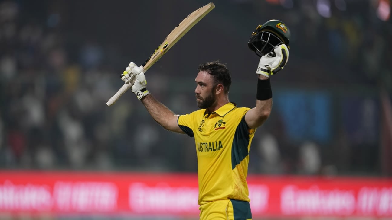 ICC Cricket World Cup 2023 - Neth vs Aus - Stats - Glenn Maxwell ...