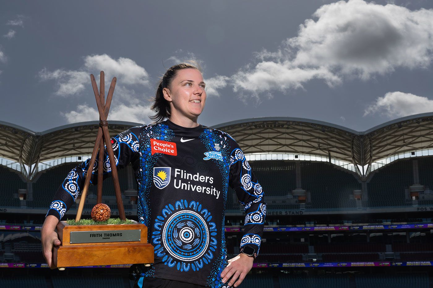 Tahlia McGrath at the launch of the WBBL's Stadium Series ...