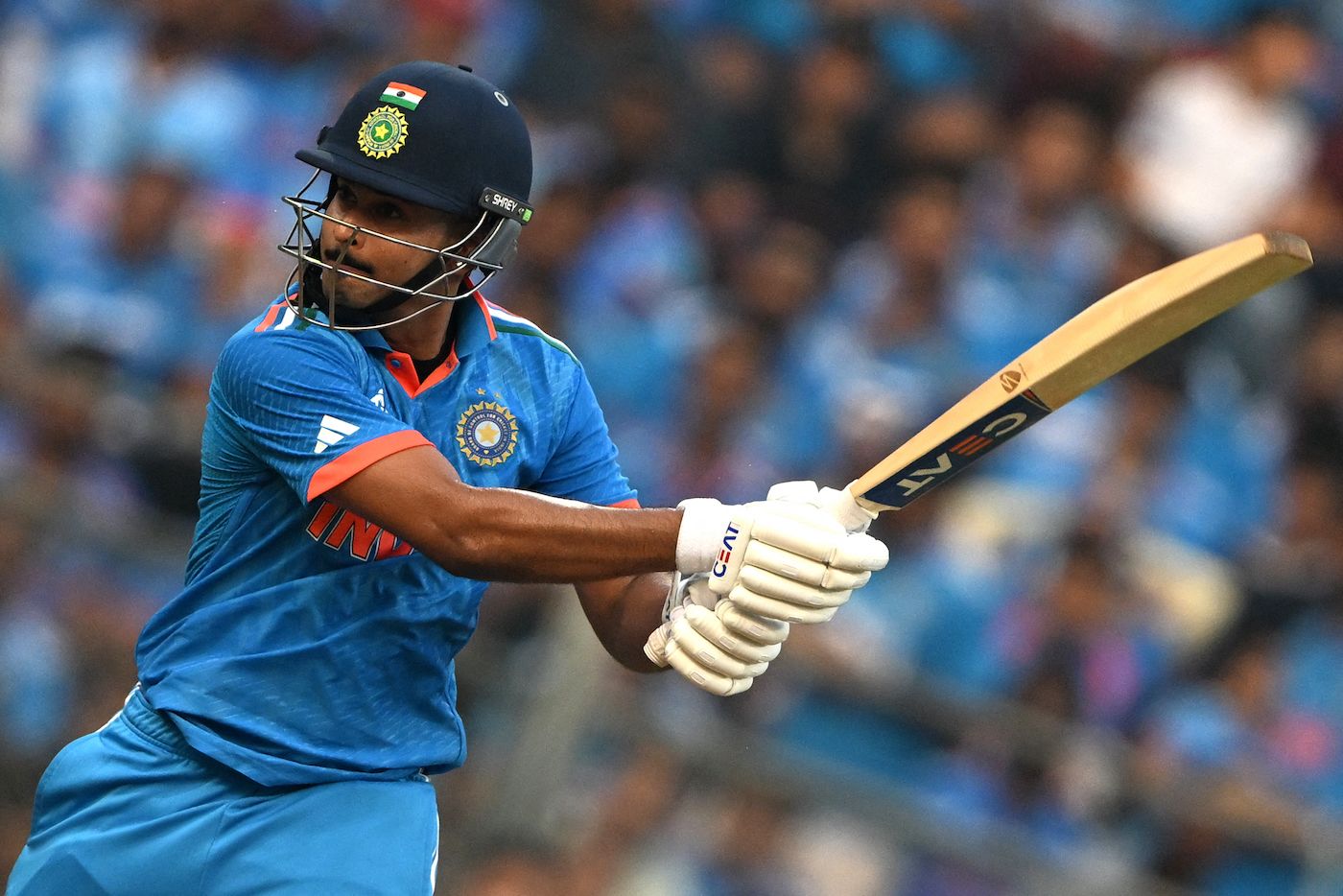 Shreyas Iyer dominated the last third of the India innings ...