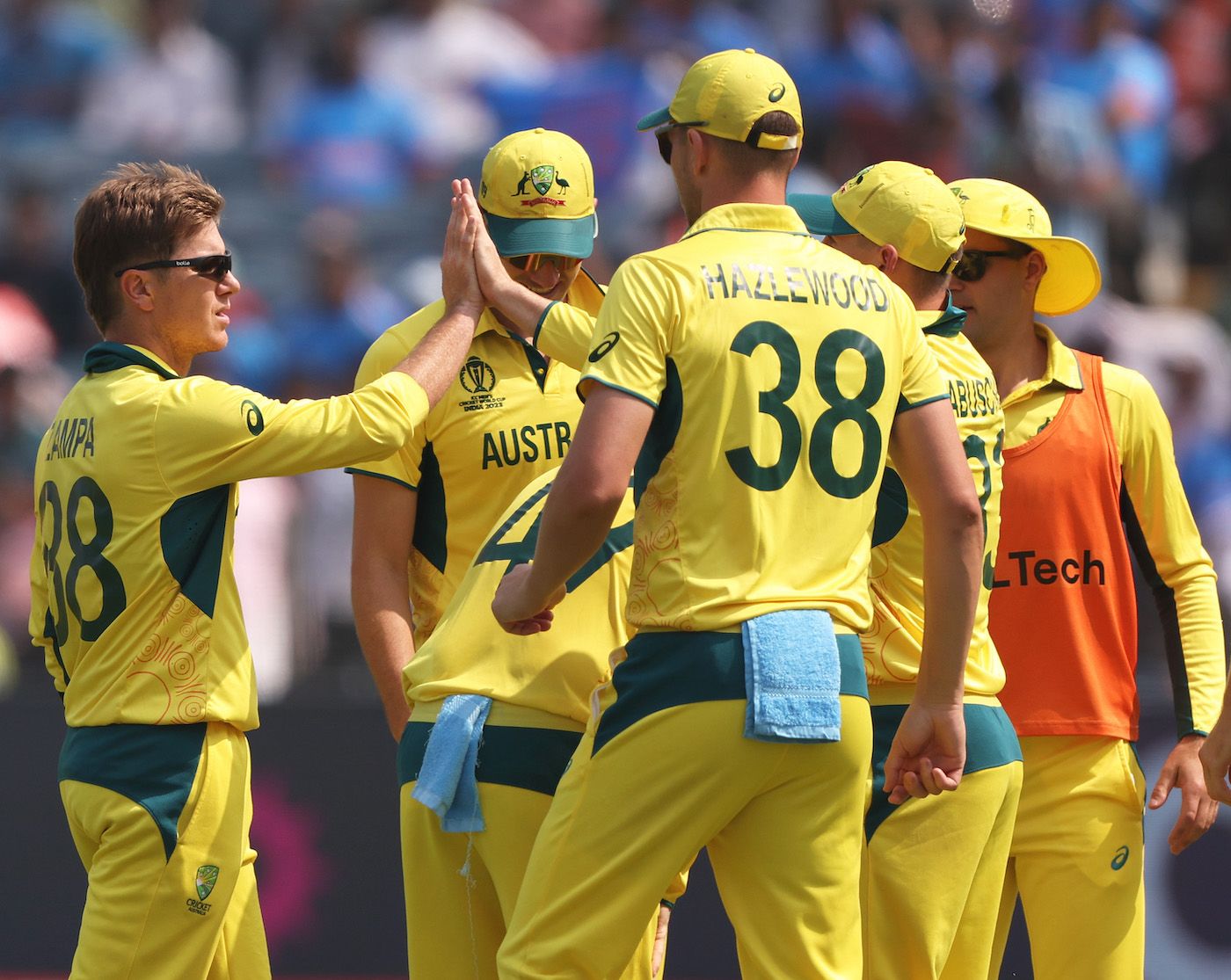 Litton Das' wicket made it 21 for the World Cup for Adam Zampa ...