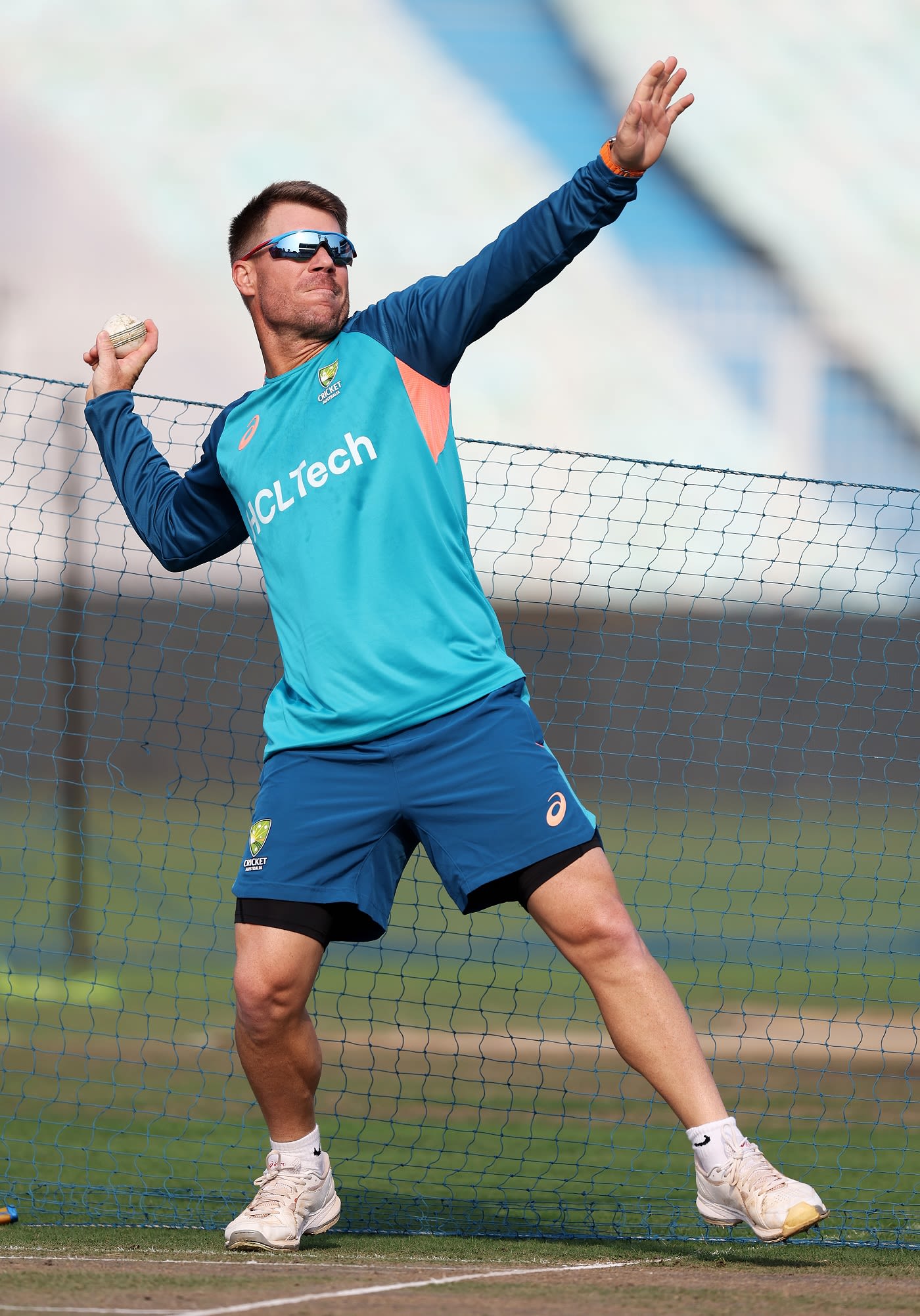 David Warner goes through a fielding session at training | ESPNcricinfo.com
