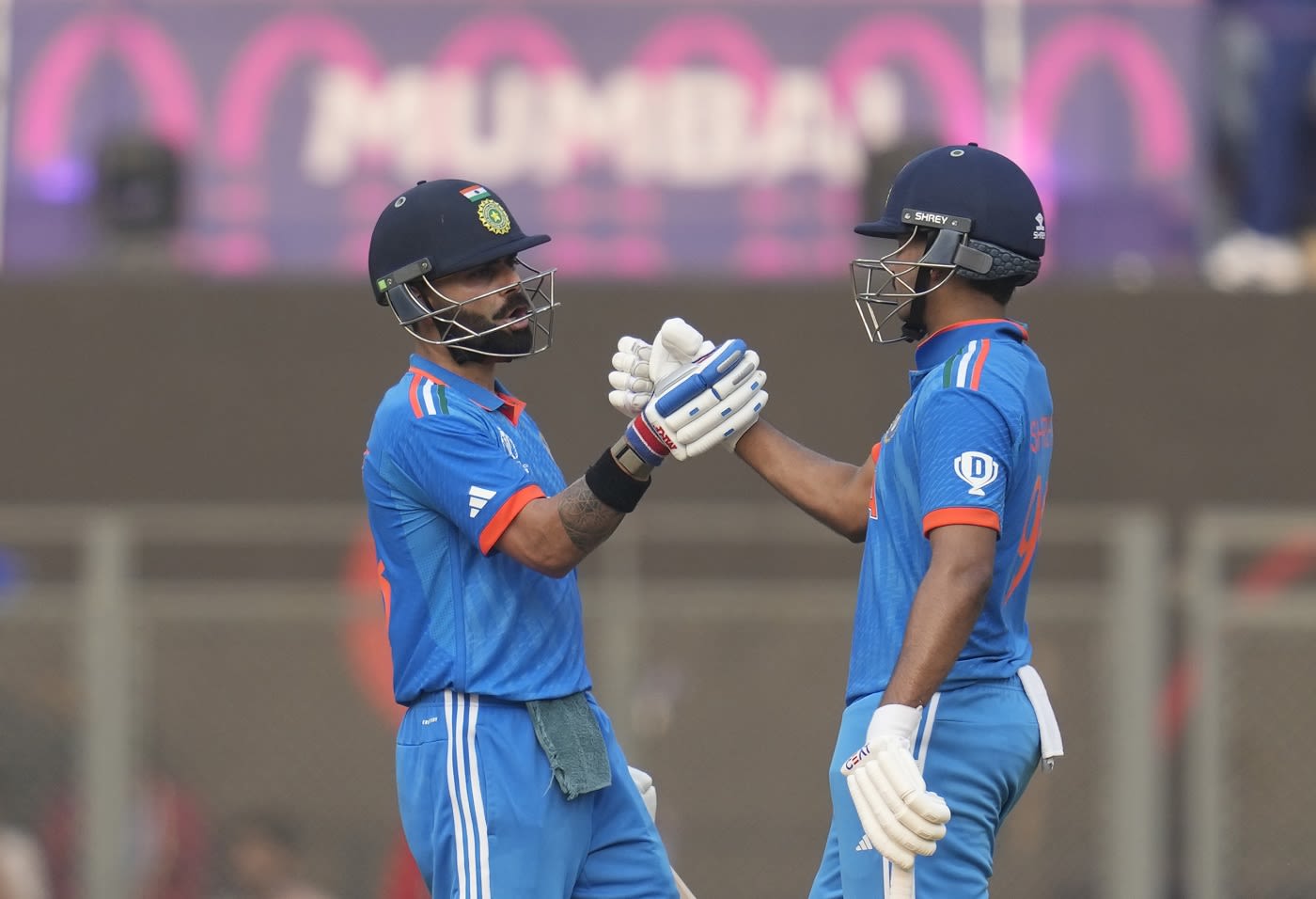 Virat Kohli congratulates Shreyas Iyer for his fifty | ESPNcricinfo.com Virat Kohli congratulates Shreyas Iyer for his fifty | ESPNcricinfo.com