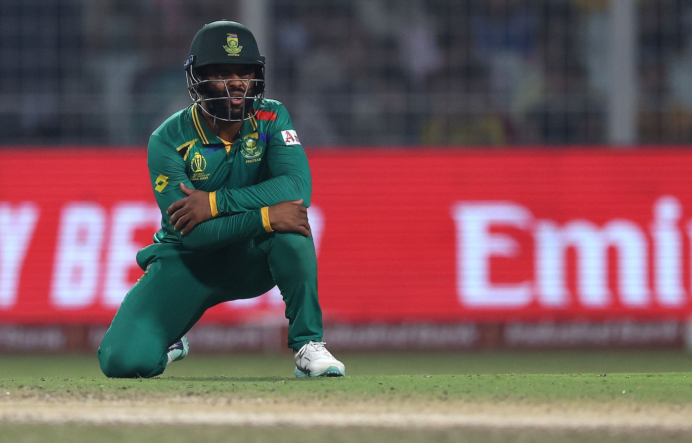 Temba Bavuma looks on as the game takes another turn | ESPNcricinfo.com