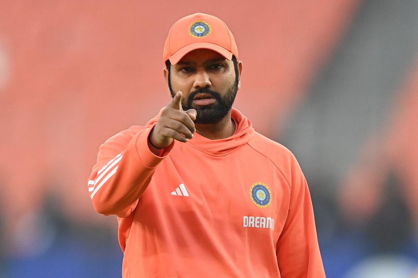 Rohit Sharma gestures during India's training session | ESPNcricinfo.com