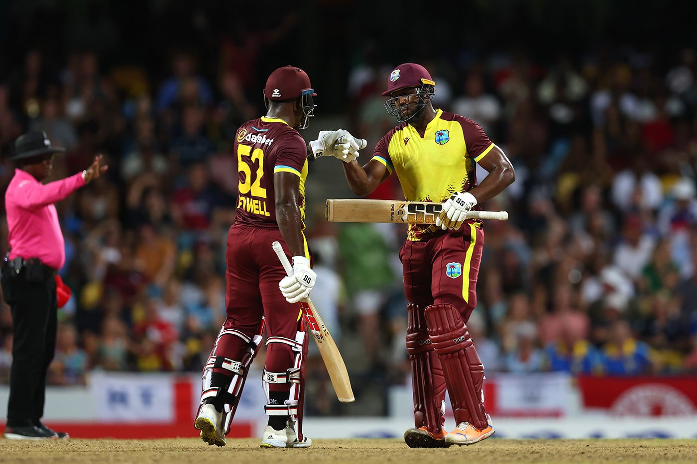 Rovman Powell and Andre Russell sealed victory with an unbroken stand ...