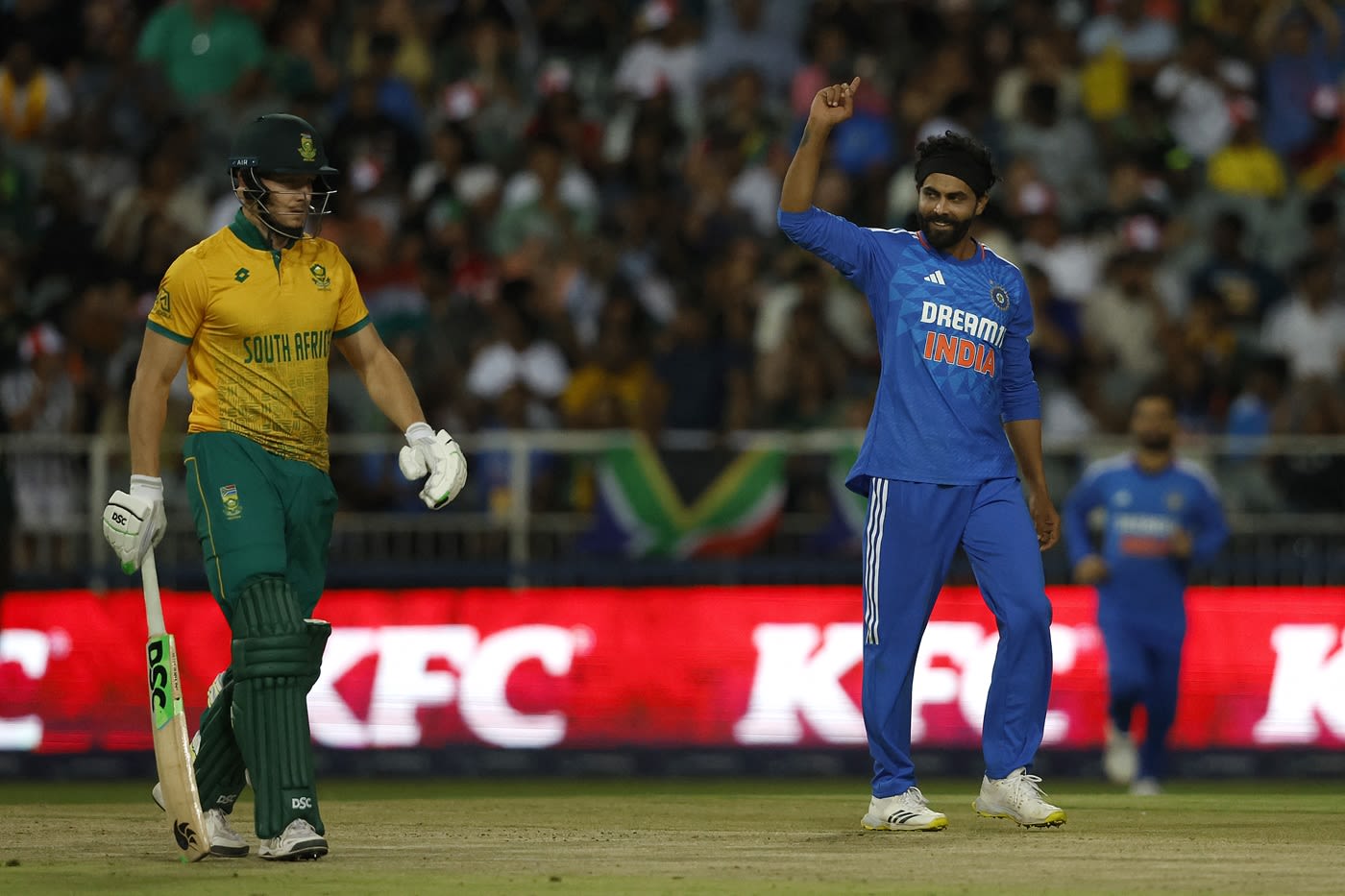 Ravindra Jadeja struck with his first ball of the match | ESPNcricinfo.com