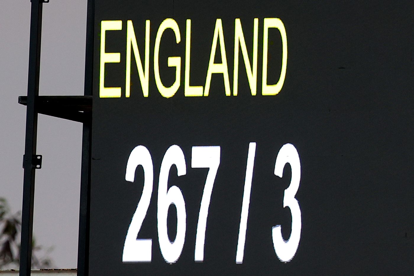 The scoreboard displays England's record total | ESPNcricinfo.com