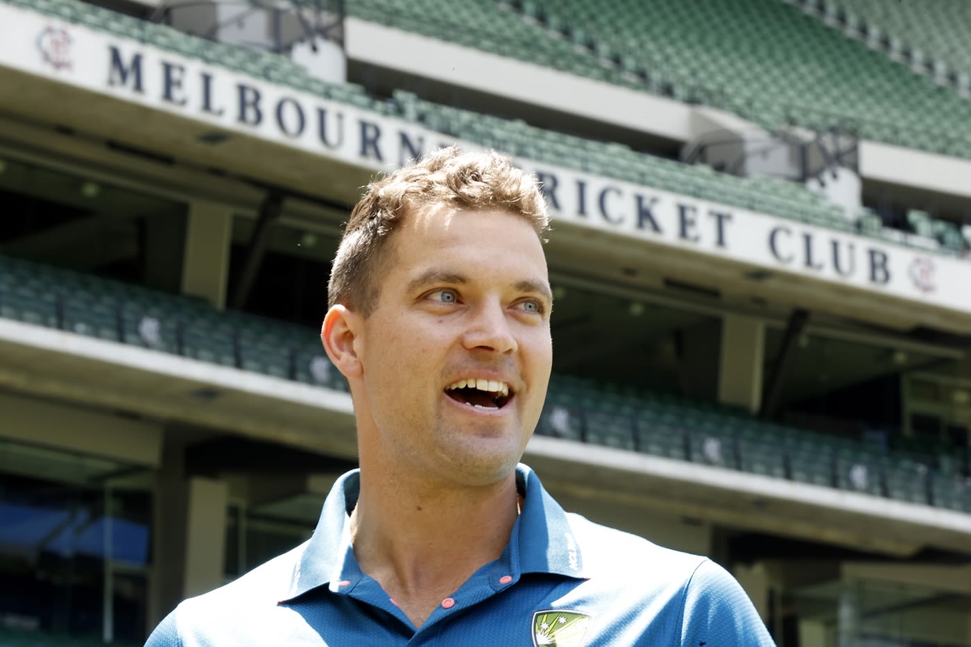 Alex Carey talks to reporters at the MCG | ESPNcricinfo.com