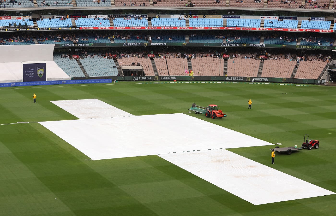Covers came on just before early tea was taken | ESPNcricinfo.com