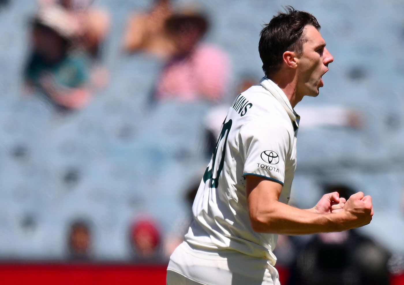 Once again, Pat Cummins provided the breakthrough for Australia ...