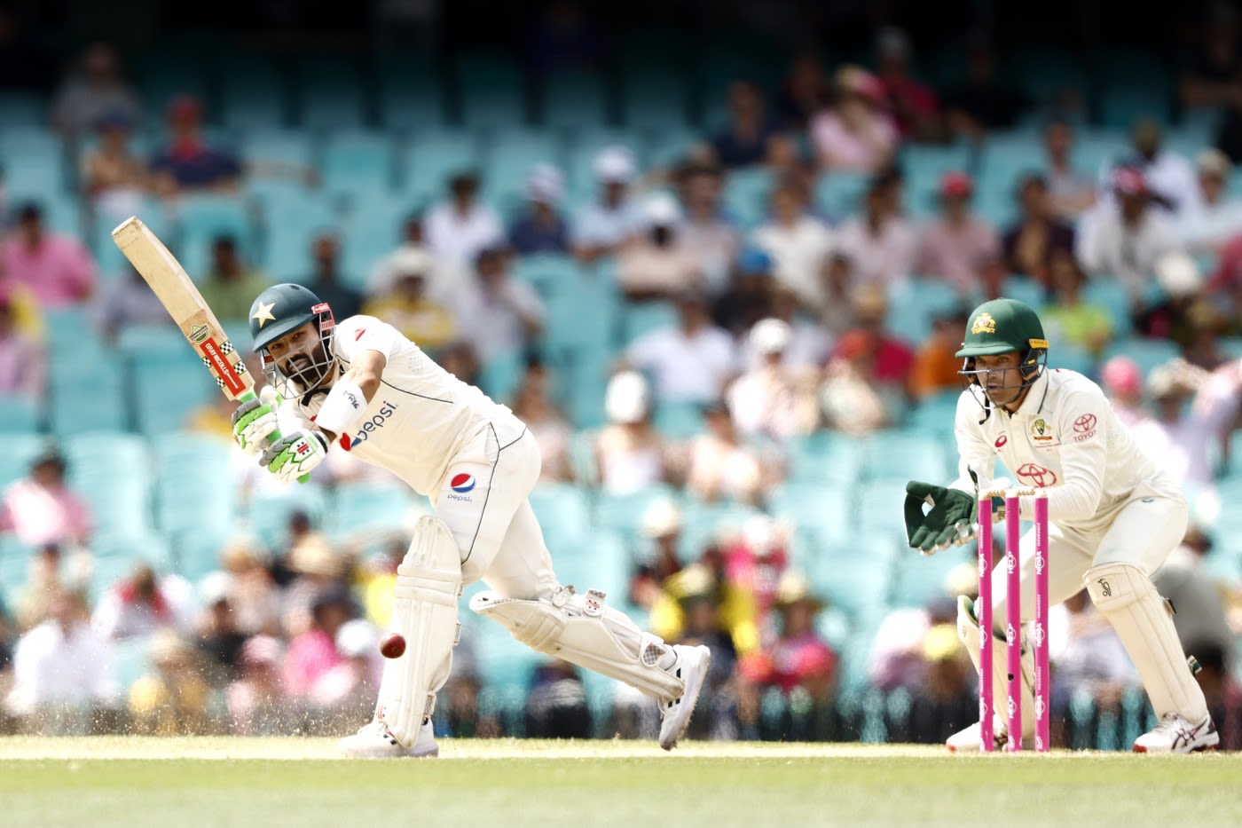 Mohammad Rizwan works through the leg side | ESPNcricinfo.com