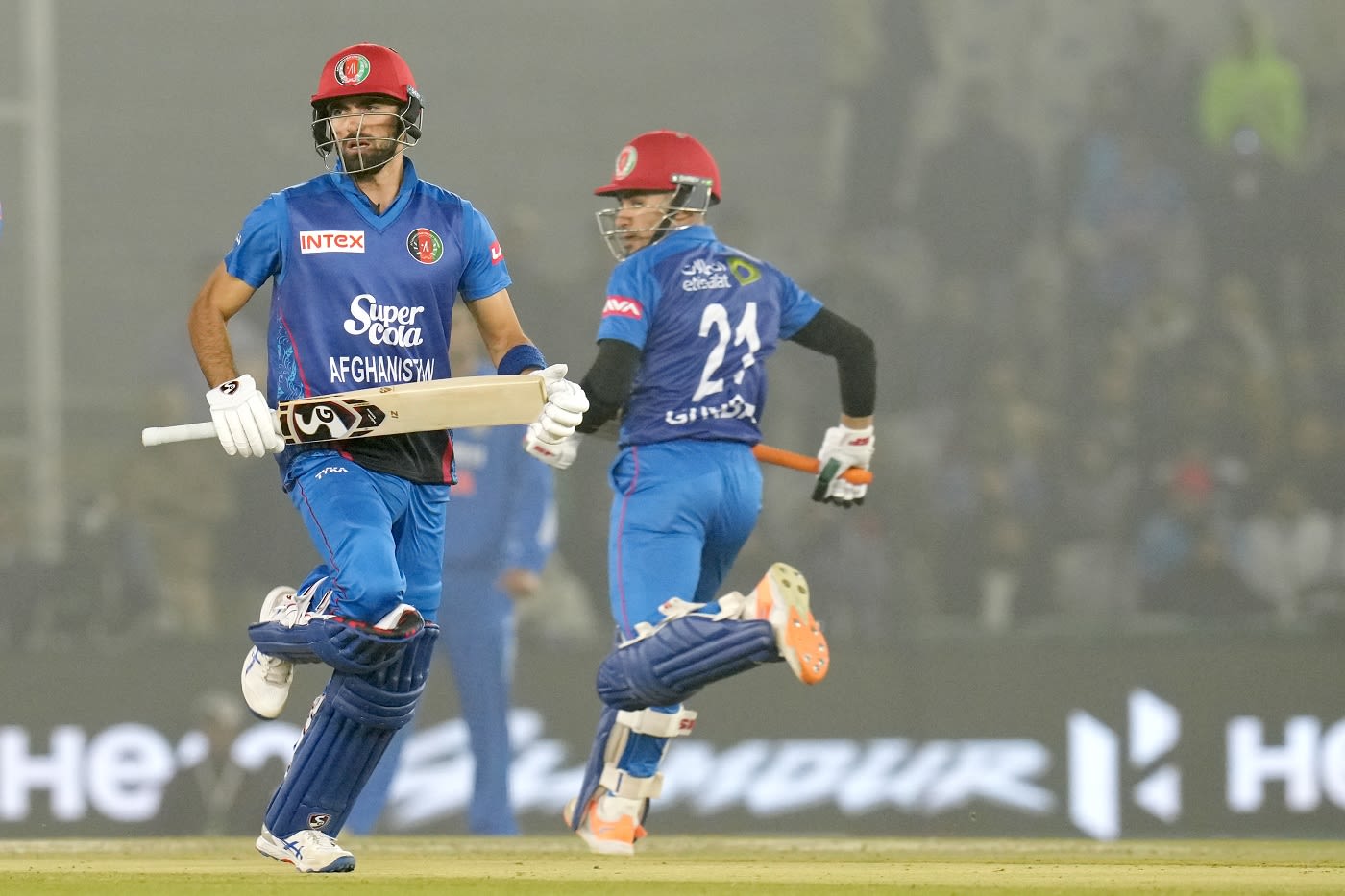 Rahmanullah Gurbaz and Ibrahim Zadran put up Afghanistan's first fifty-run opening stand against ...