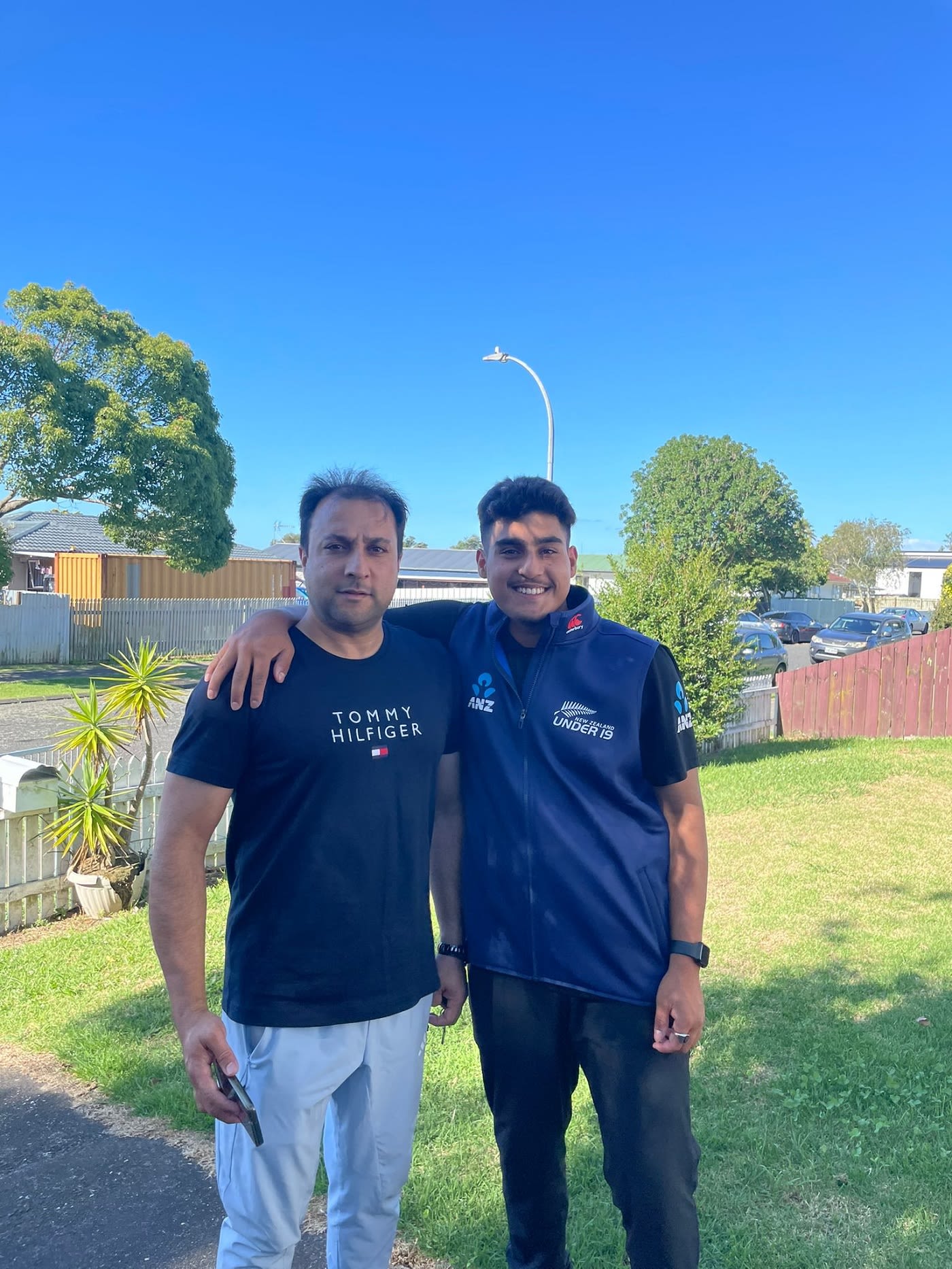 Rahman Hekmat (right) with his father Hekmatullah | ESPNcricinfo.com