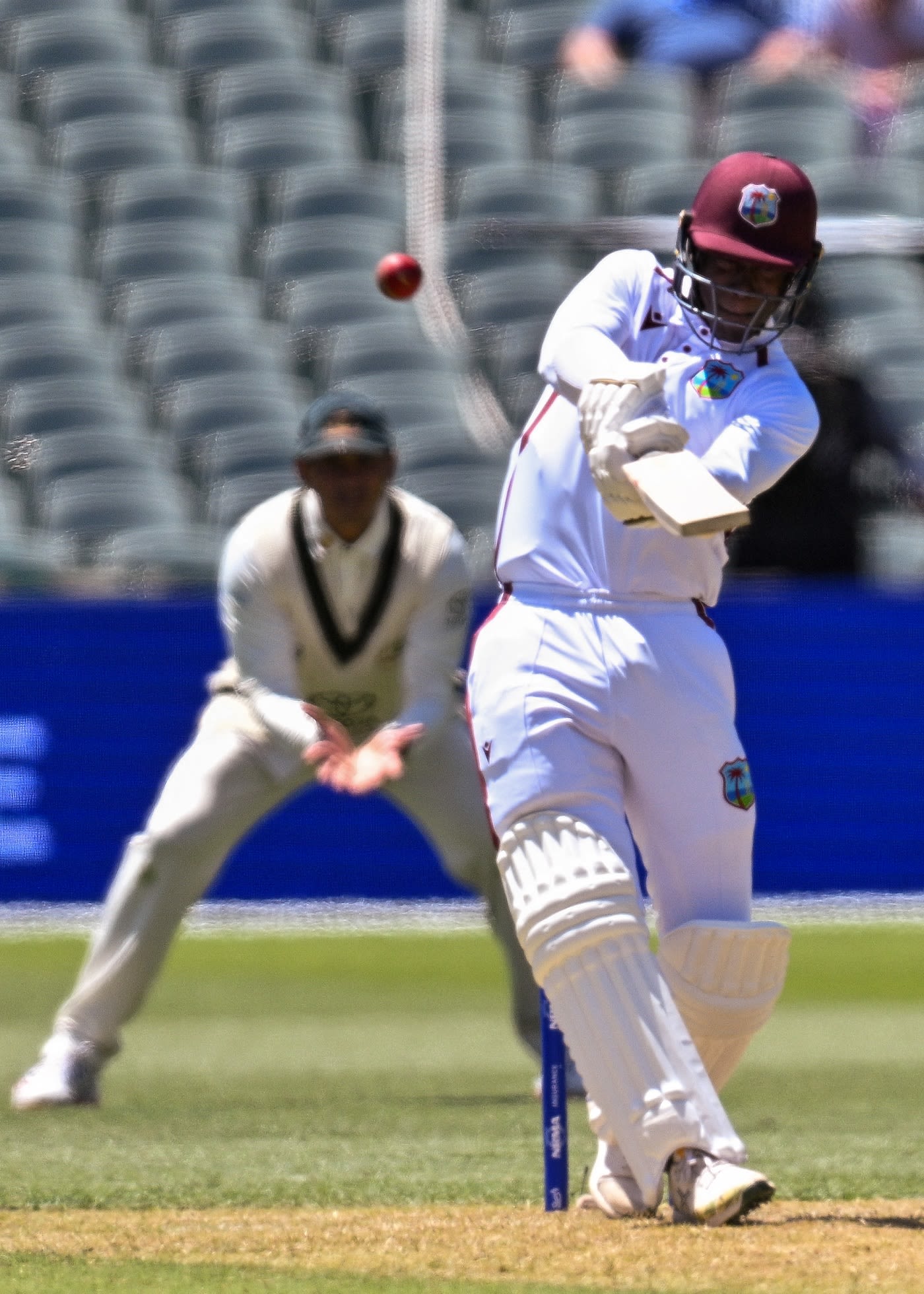Shamar Joseph used the long handle well in his maiden Test outing ...