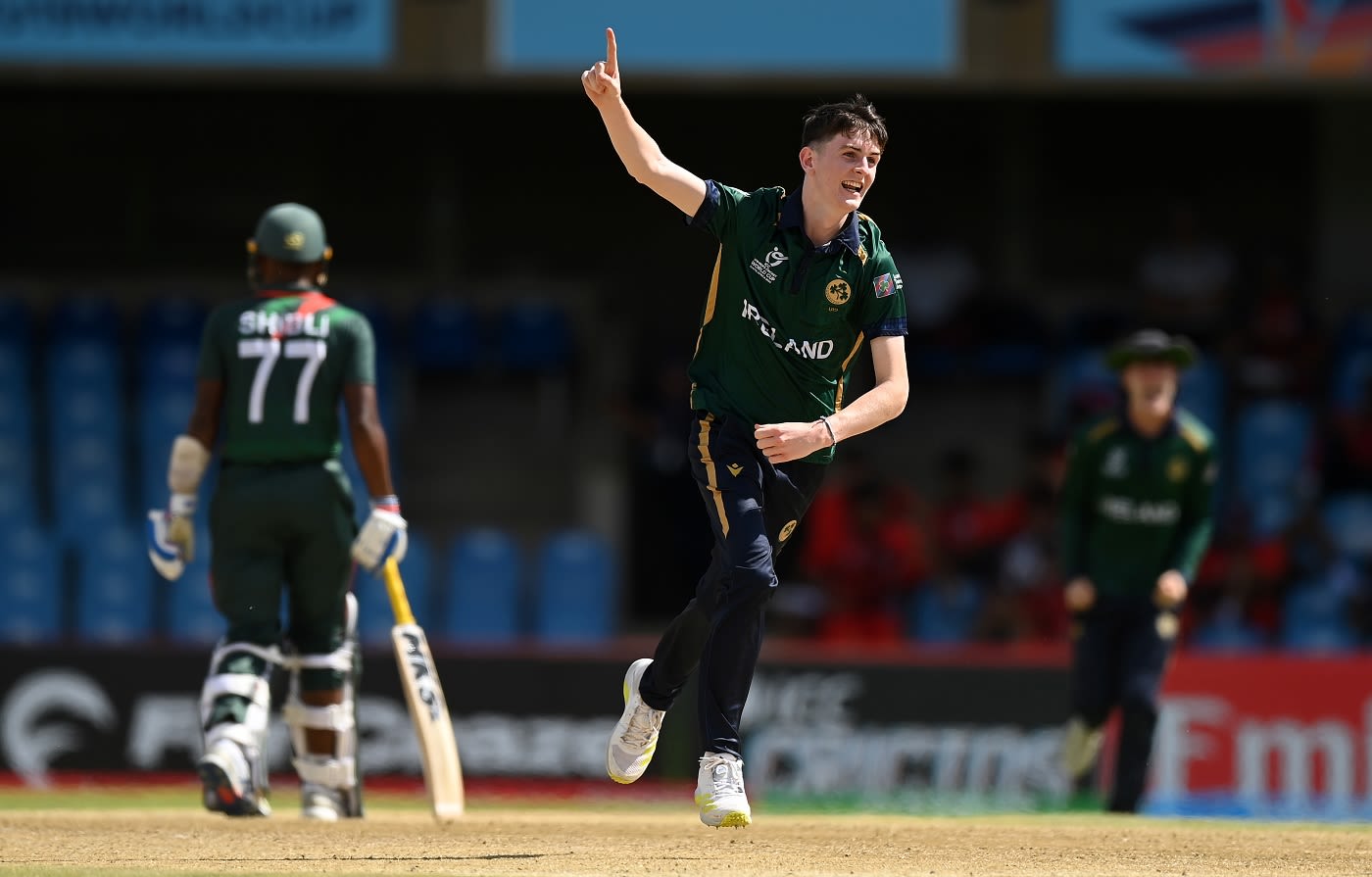 Matthew Weldon wheels away in celebration | ESPNcricinfo.com