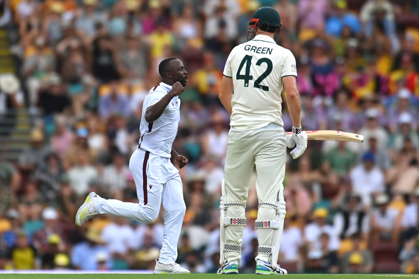 Kemar Roach had Cameron Green caught at mid-off | ESPNcricinfo.com