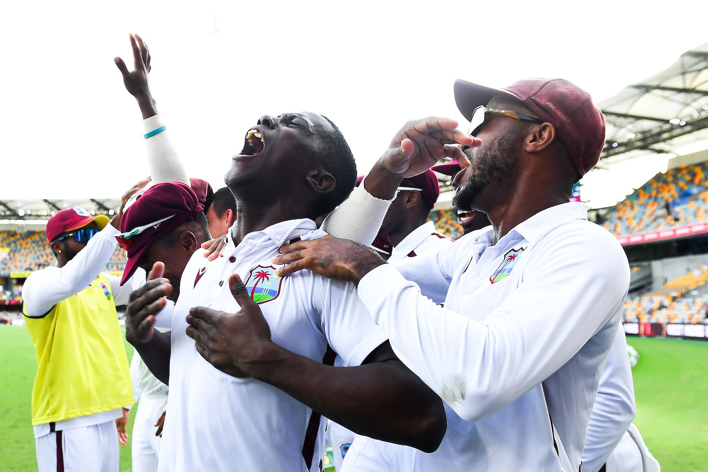 Shamar Joseph's post-win celebration reaches a crescendo | ESPNcricinfo.com