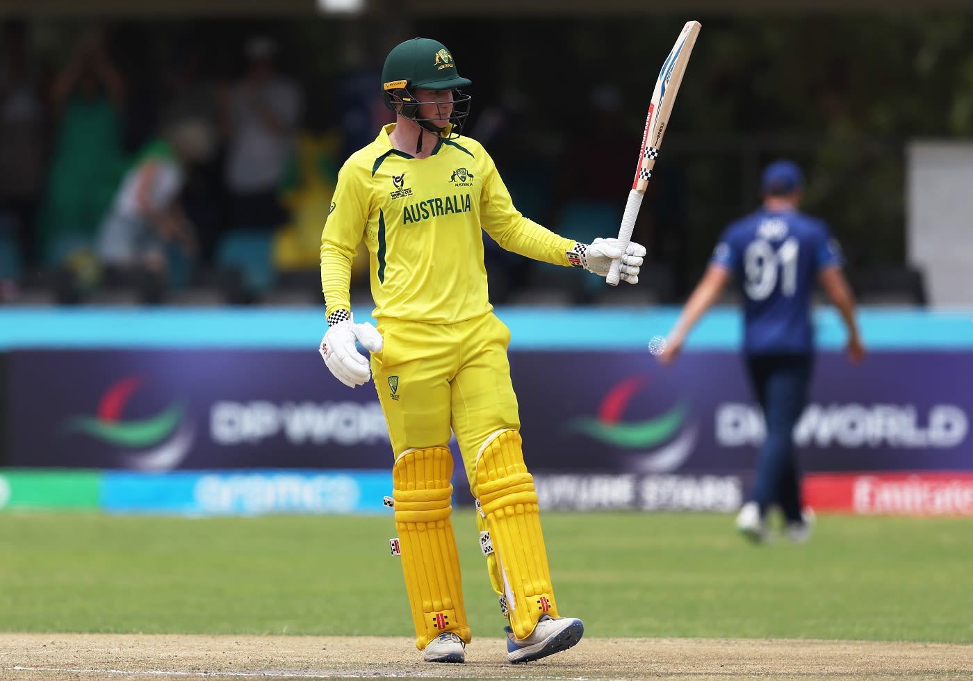 Australia U-19 captain Hugh Weibgin celebrates his fifty | ESPNcricinfo.com