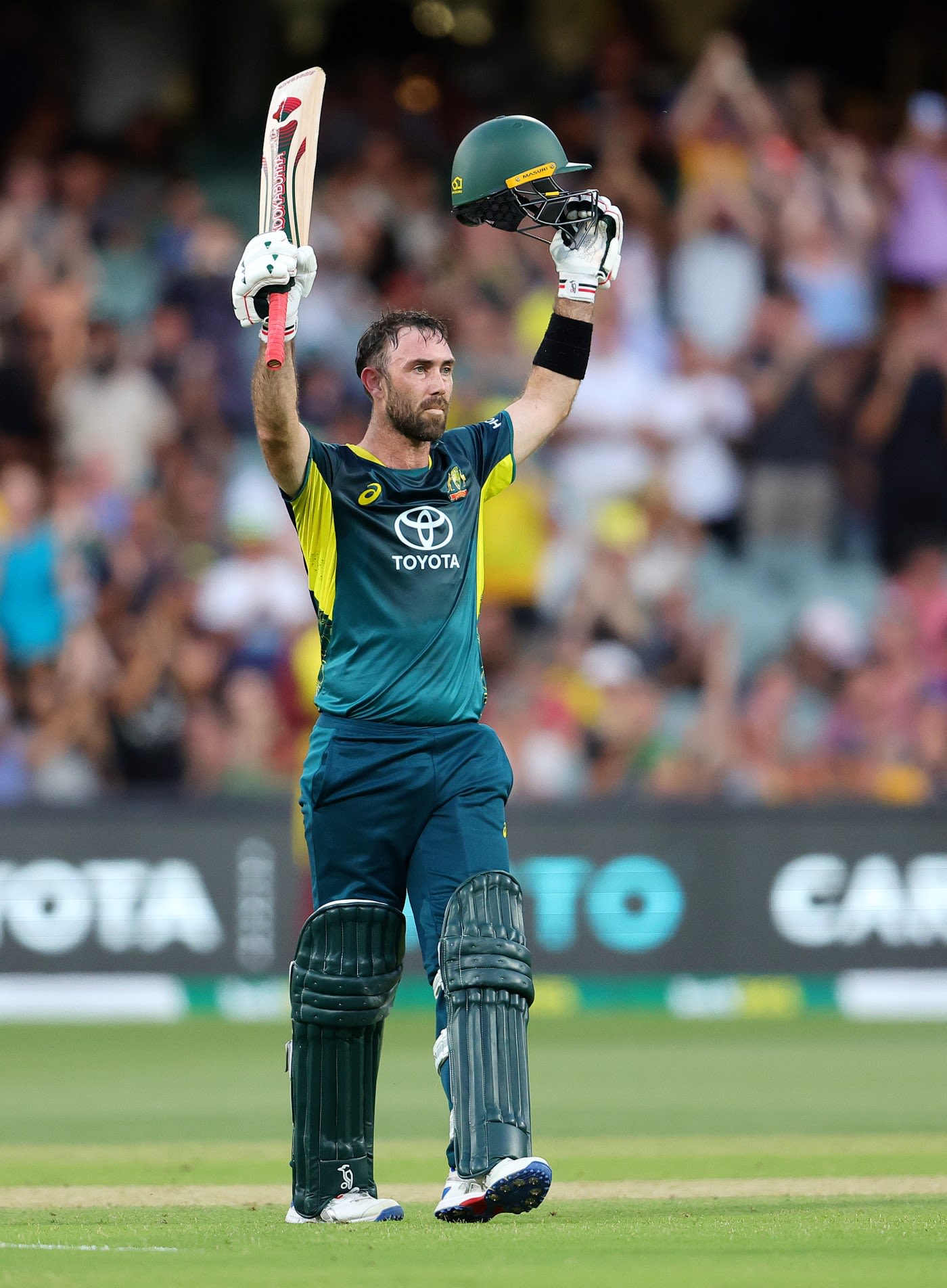 Glenn Maxwell celebrates his 5th T20I century | ESPNcricinfo.com