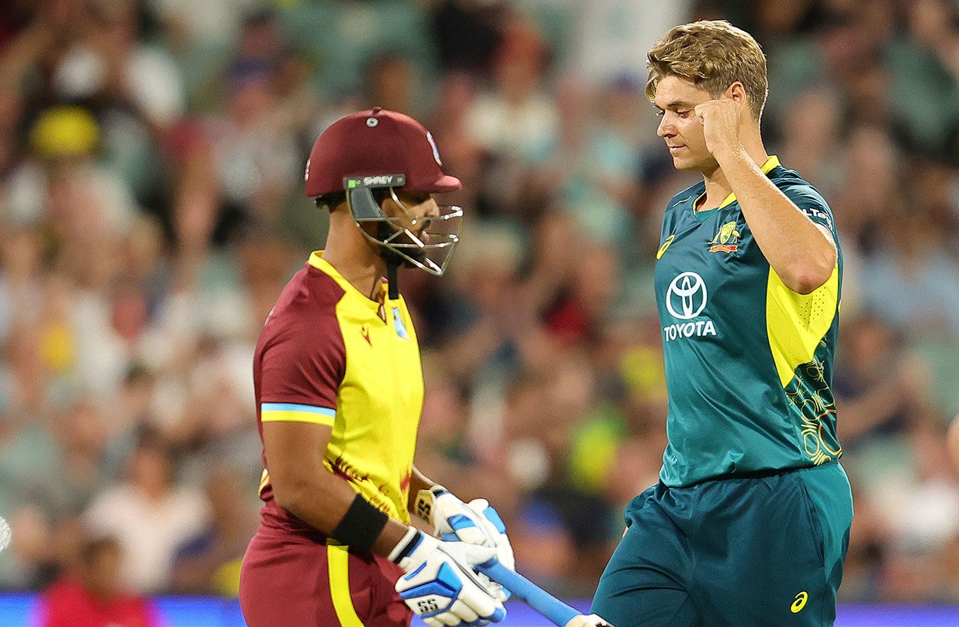 Spencer Johnson claimed Nicholas Pooran for his first international ...