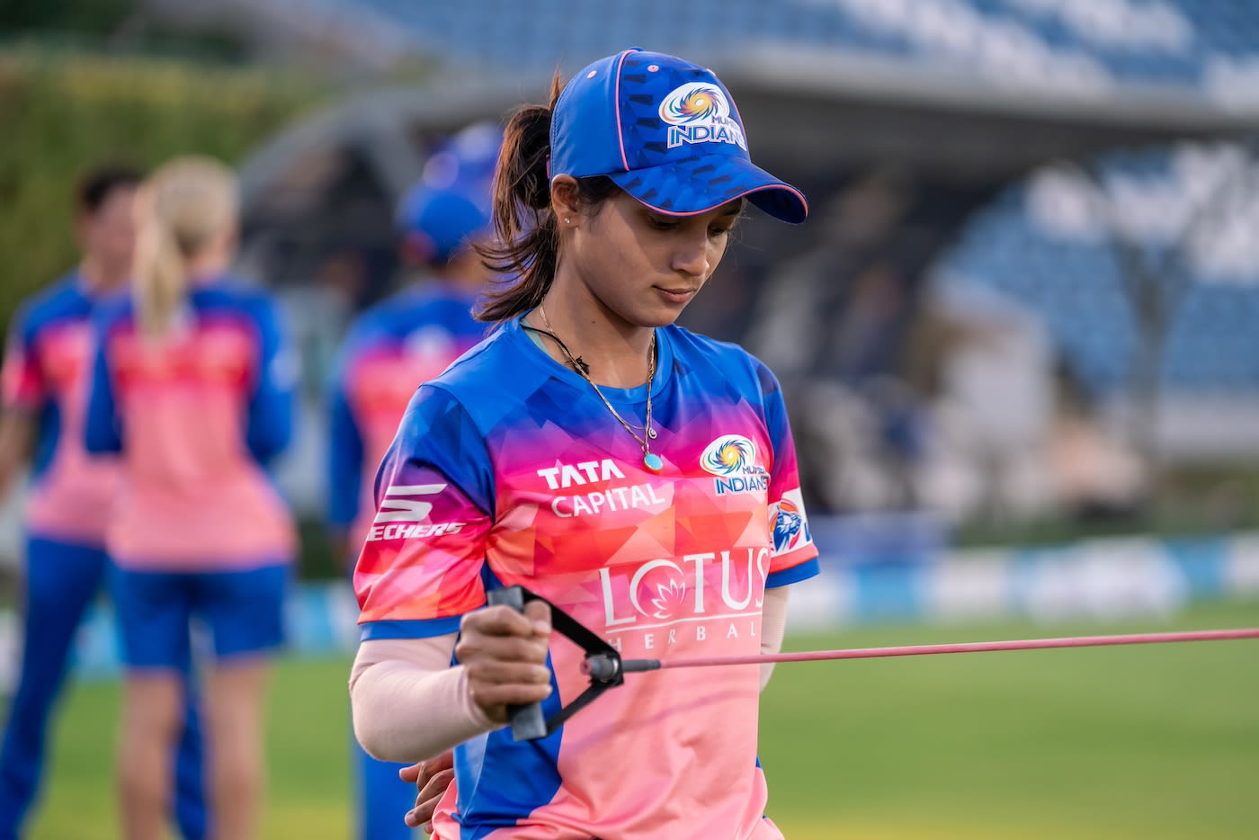 Fatima Jaffer during a strength and conditioning session | ESPNcricinfo.com