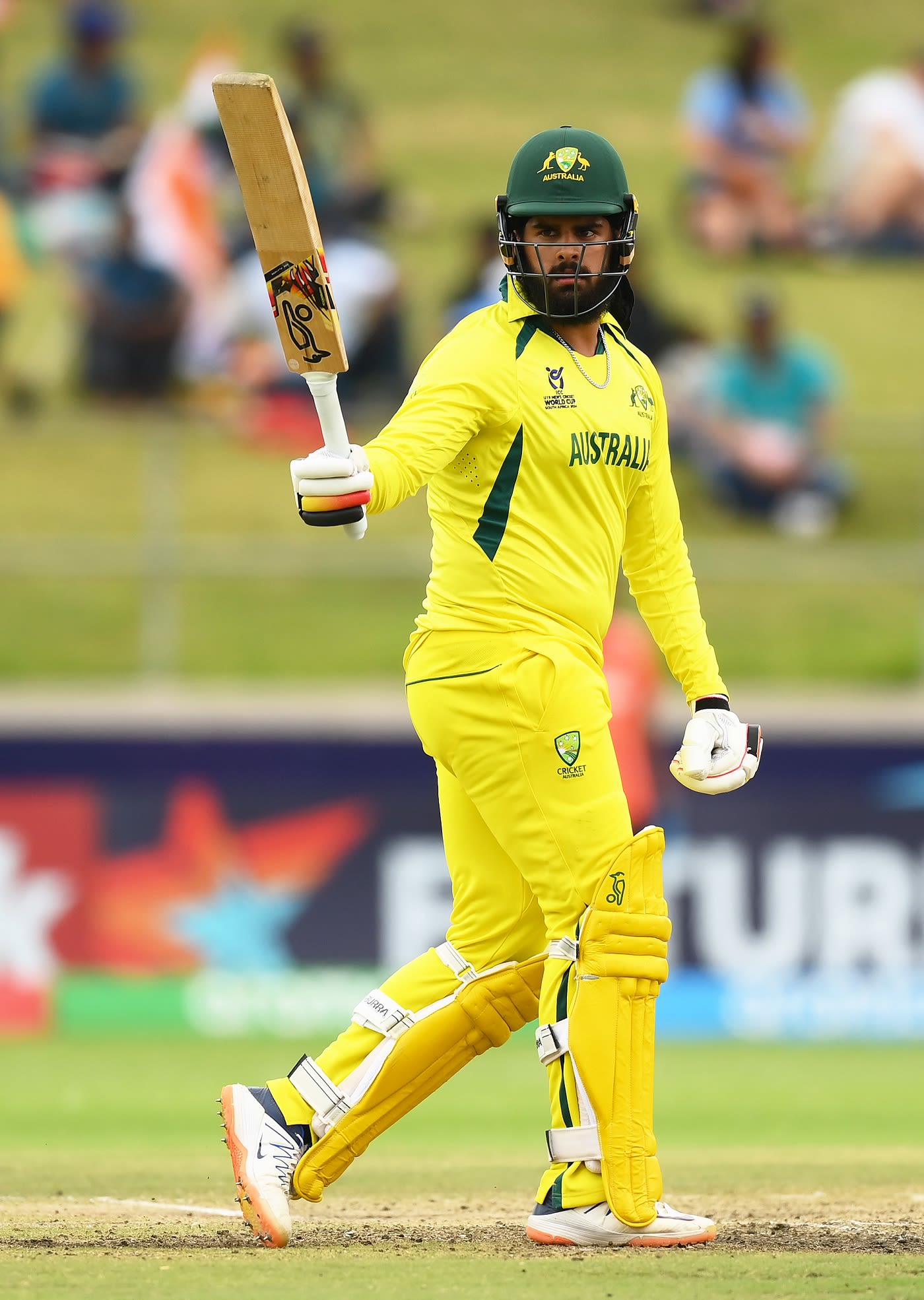 Harjas Singh brought up his fifty off 59 balls but fell soon after ...