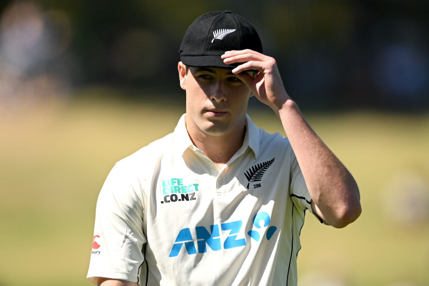 William O'Rourke wears his maiden Test cap | ESPNcricinfo.com William O'Rourke wears his maiden Test cap | ESPNcricinfo.com