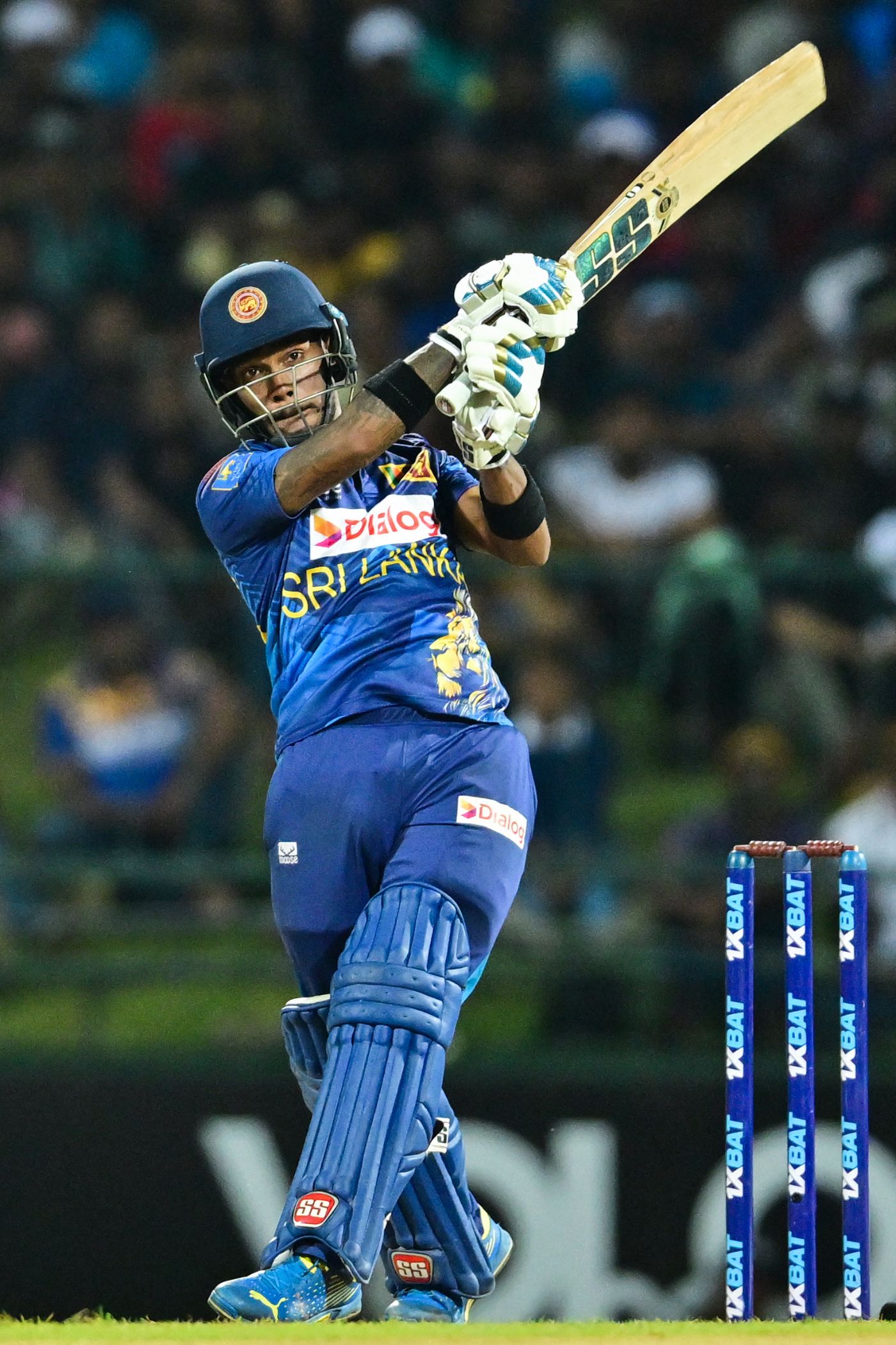 Pathum Nissanka swings out on his way to an 89-ball hundred ...