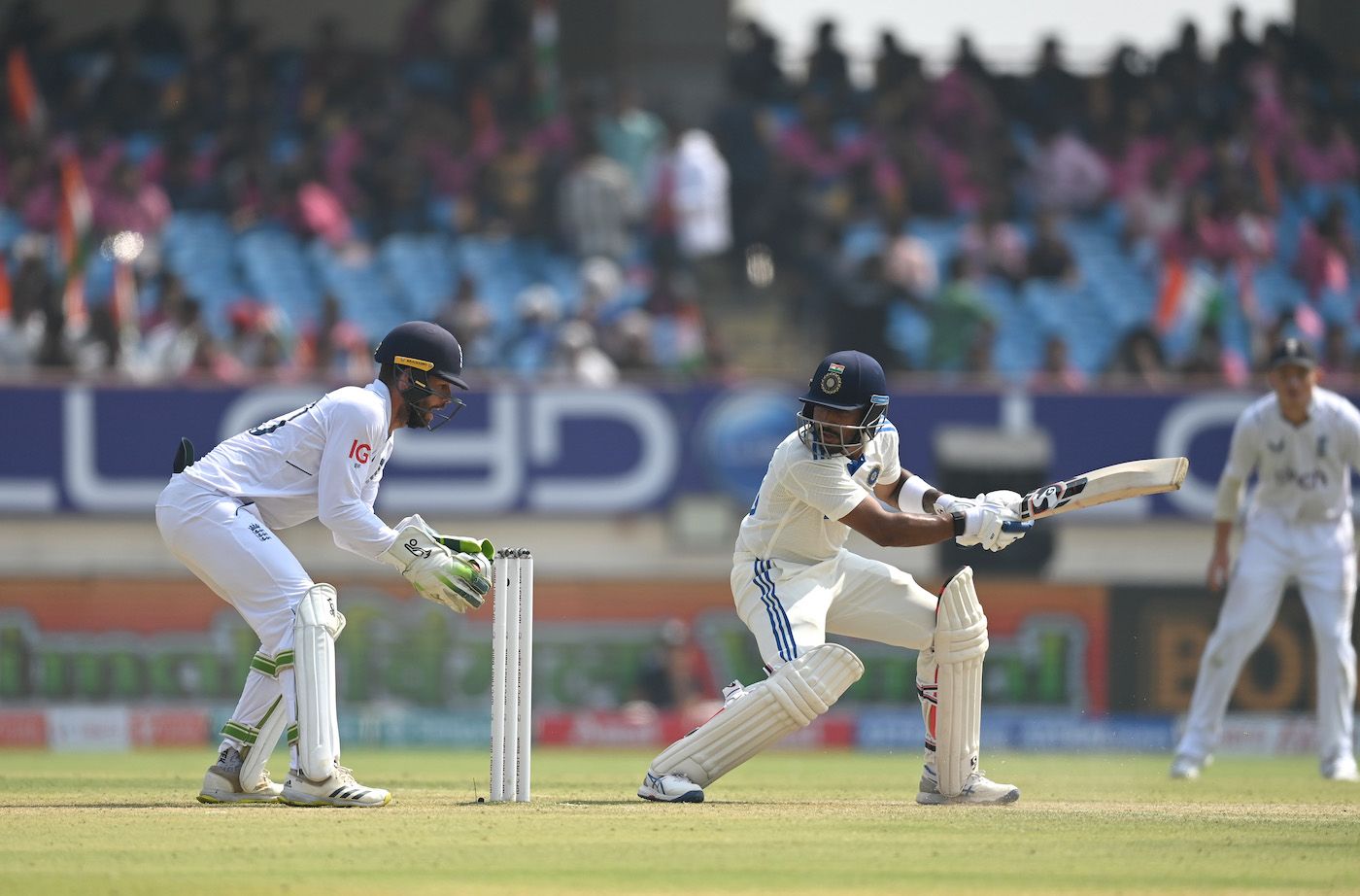 Ben Foakes caught a thick edge off Dhruv Jurel | ESPNcricinfo.com