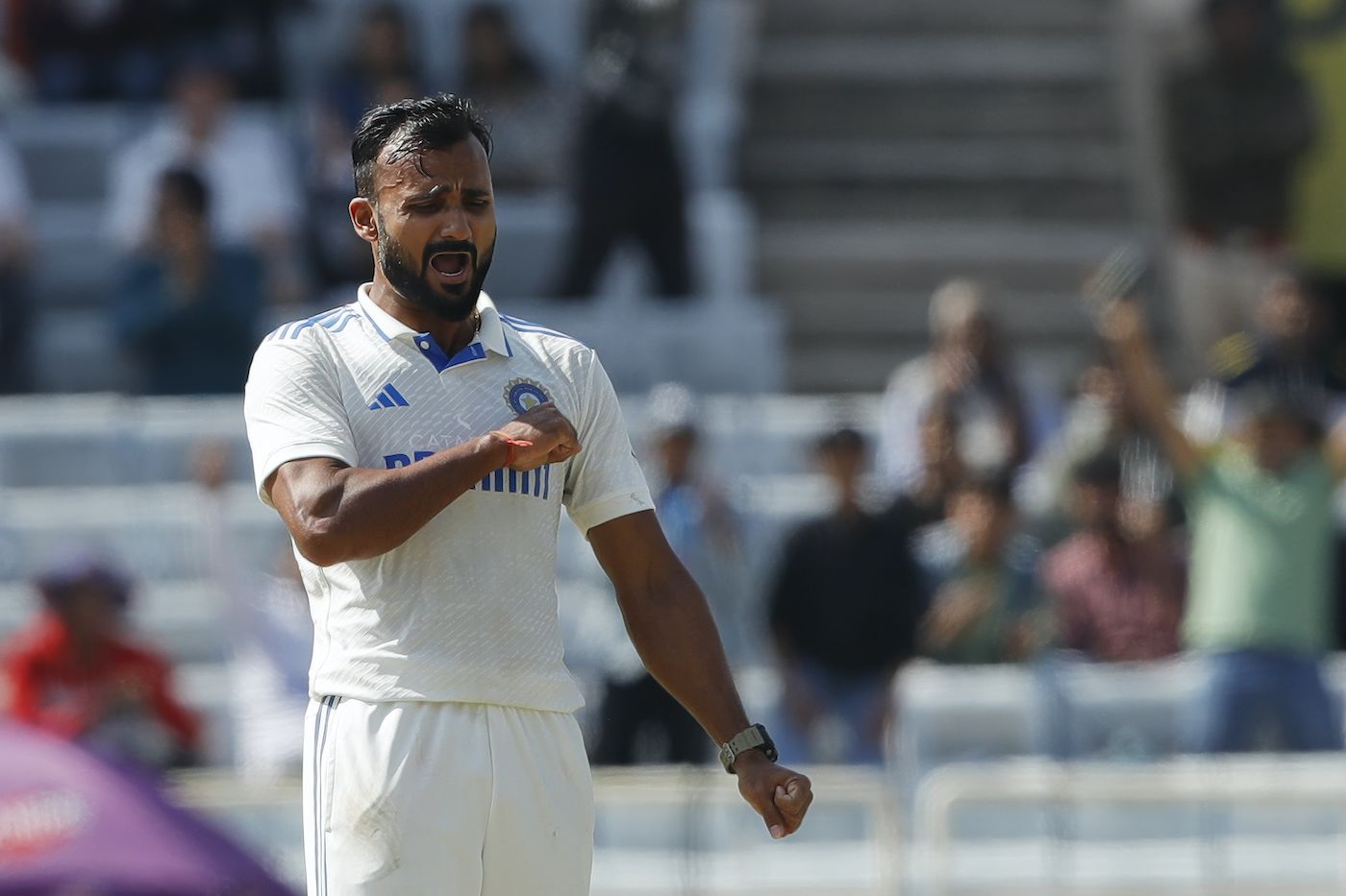 Akash Deep took his maiden Test wicket in his fifth over | ESPNcricinfo.com