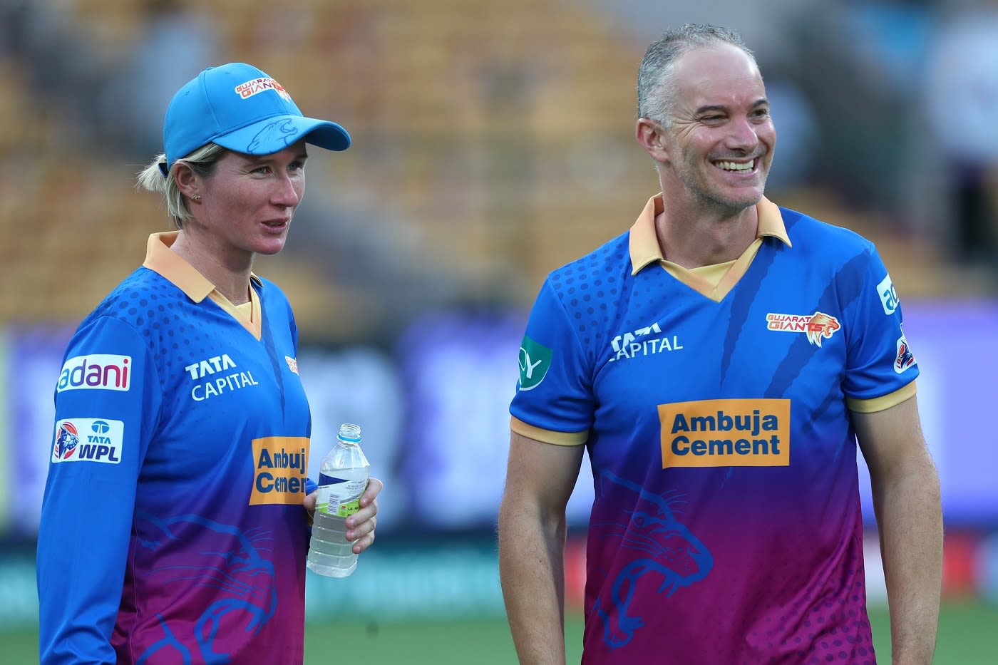 Captain Beth Mooney shares a smile with head coach Michael Klinger ...