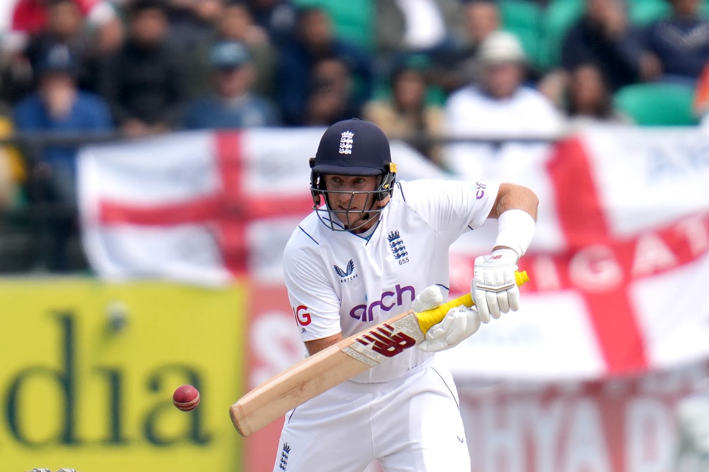 Joe Root plays a defensive shot in Dharamsala | ESPNcricinfo.com
