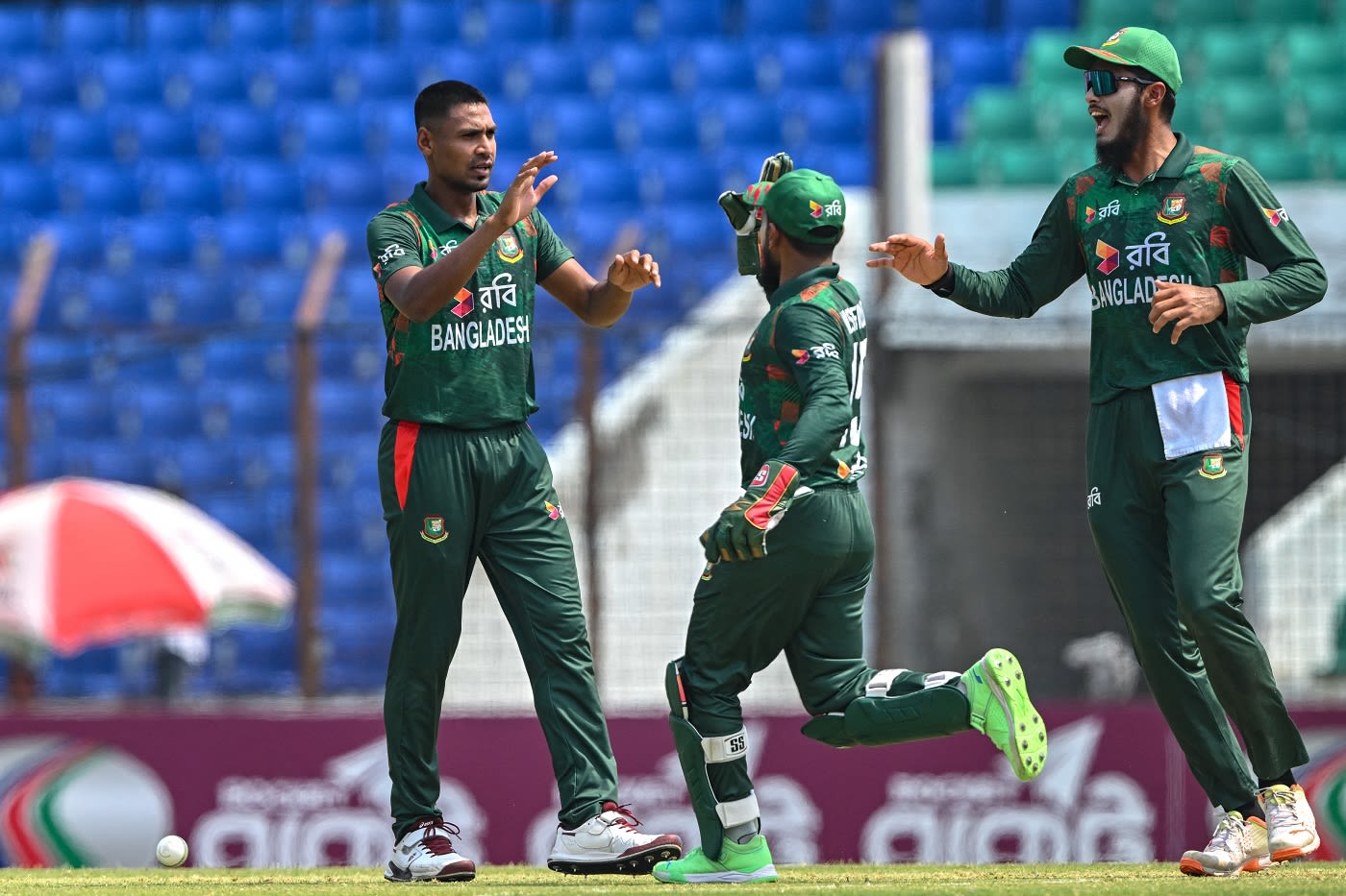 Mustafizur Rahman picked two key wickets on his return to the national ...