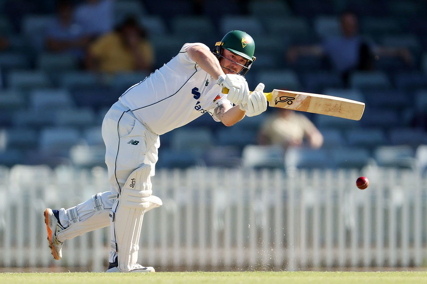 Jake Doran works into the on side | ESPNcricinfo.com