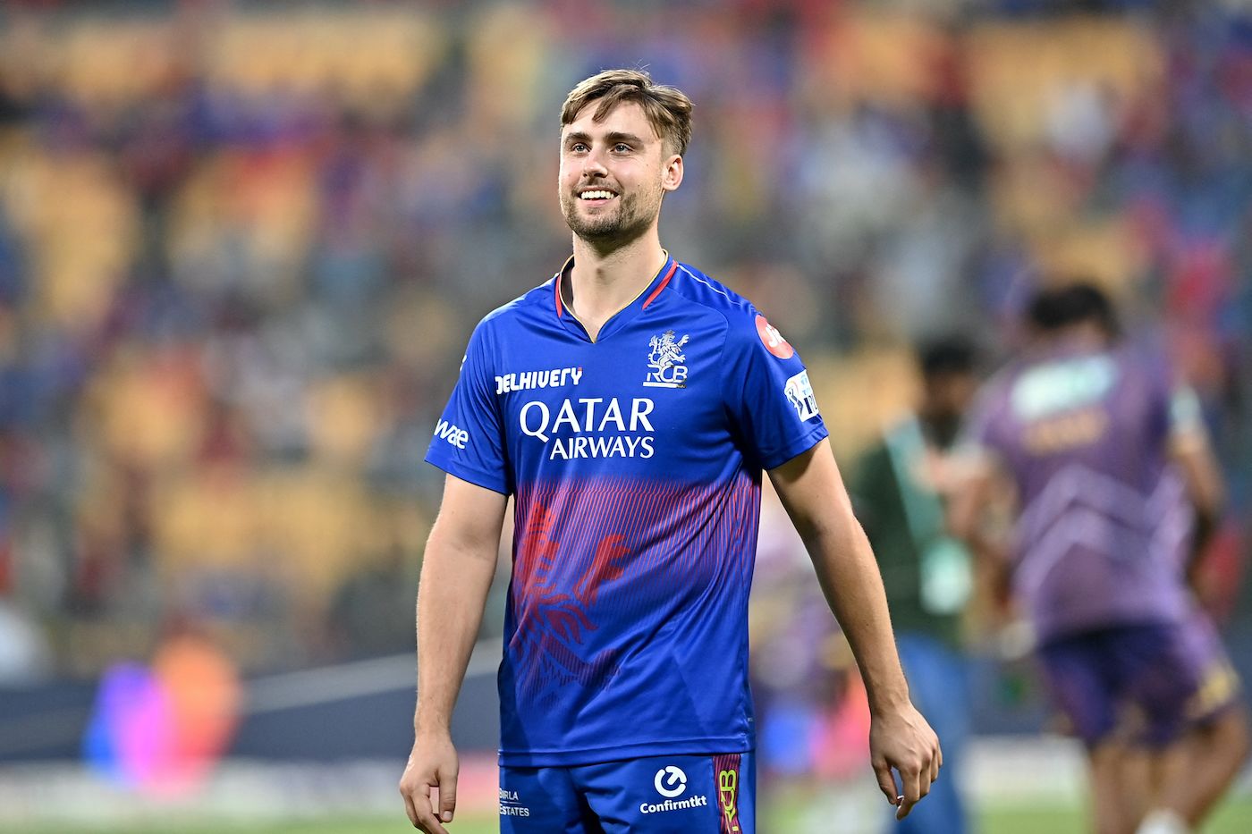 Will Jacks, in RCB colours, looks on | ESPNcricinfo.com