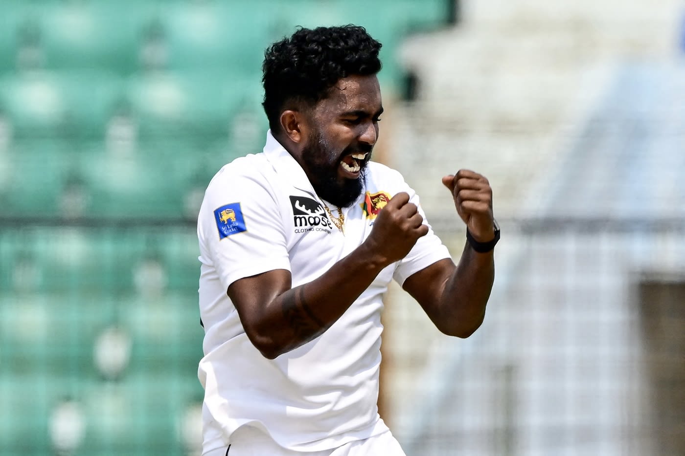 Asitha Fernando celebrates a wicket | ESPNcricinfo.com