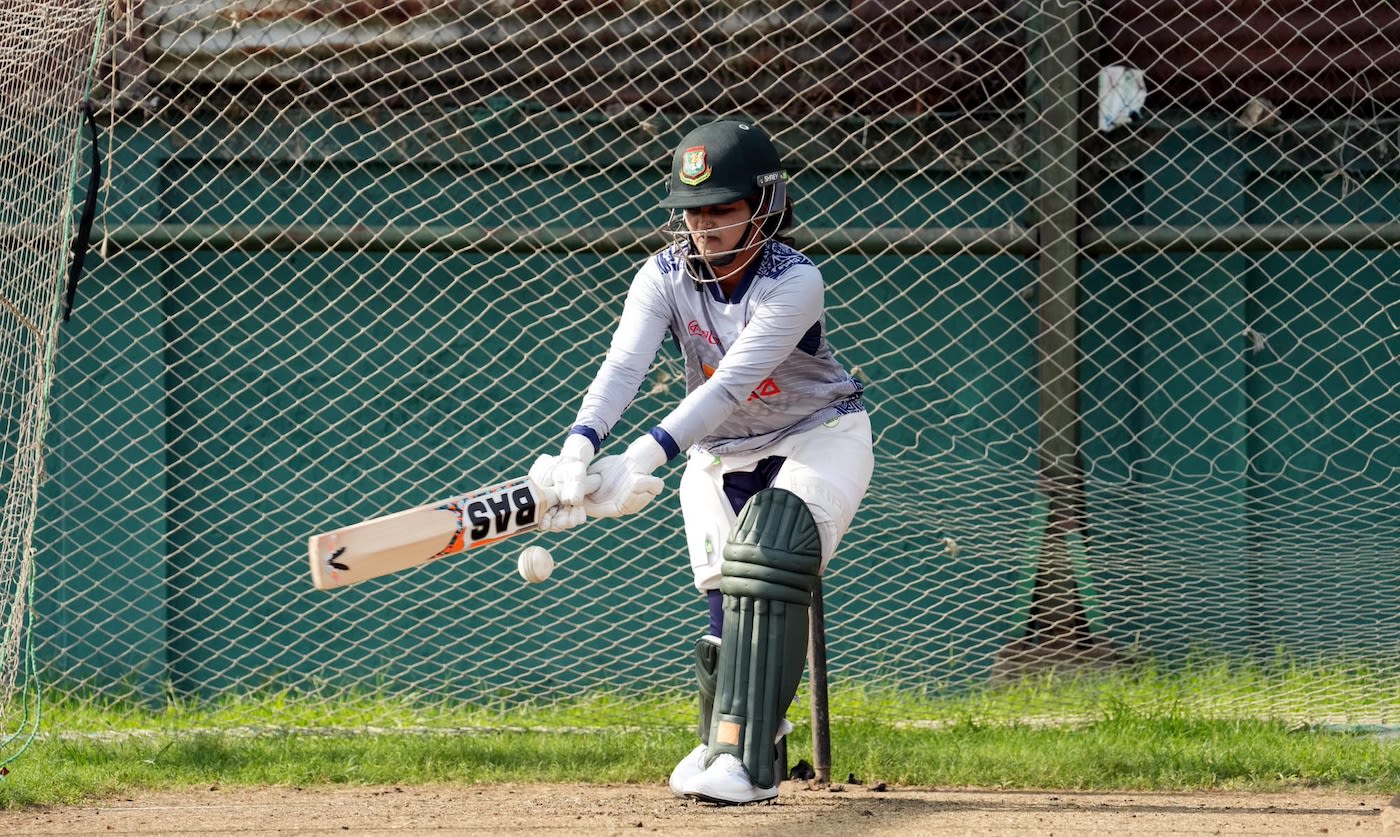 Nigar Sultana bats in the nets | ESPNcricinfo.com