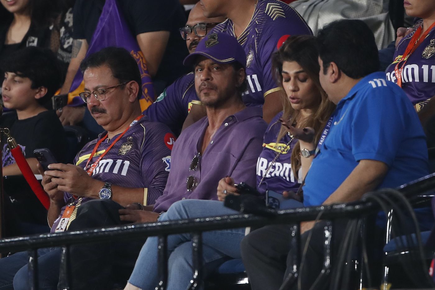 KKR owner Shah Rukh Khan and CEO Venky Mysore were in the house ...