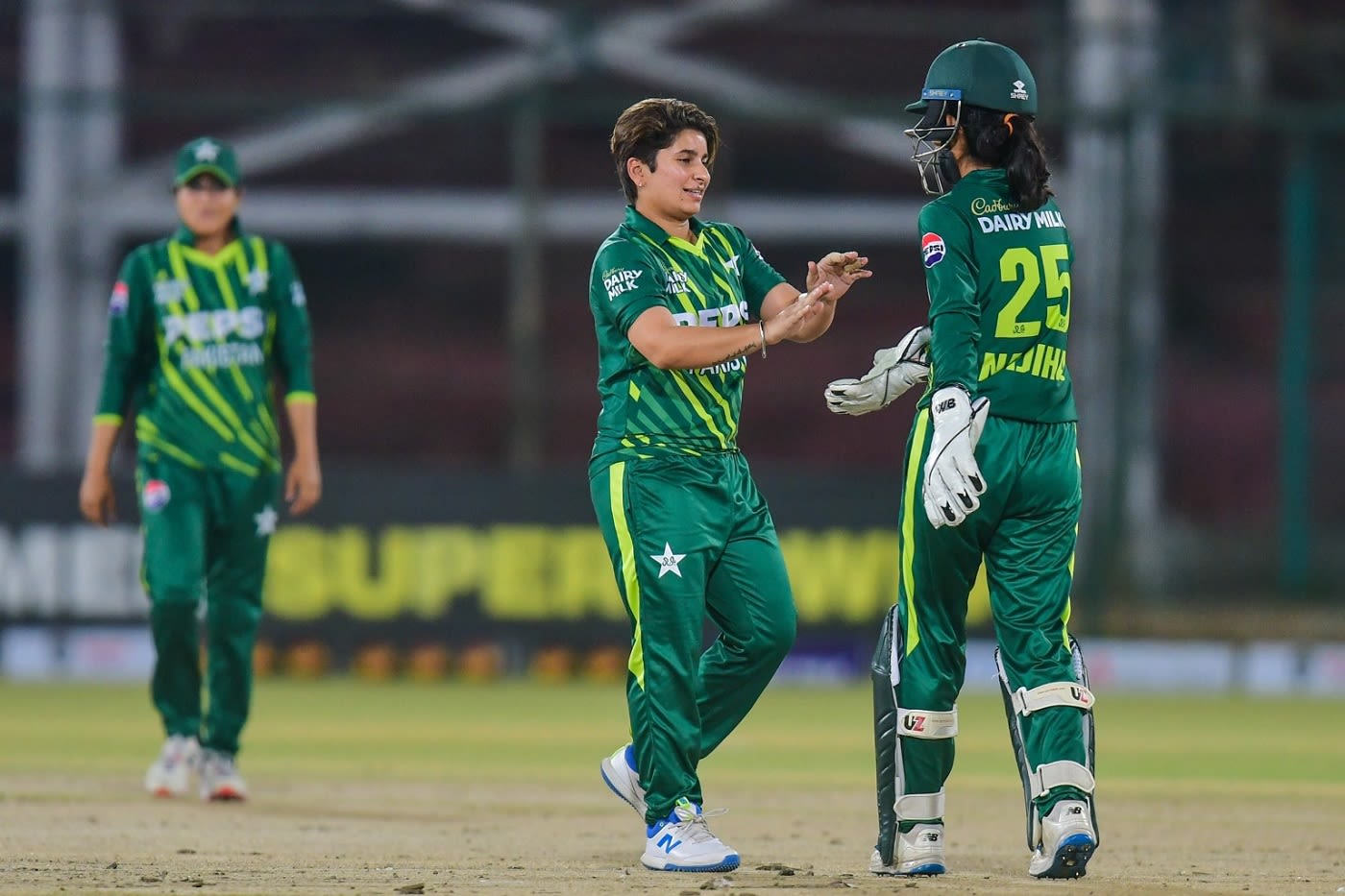 Nida Dar celebrates a wicket | ESPNcricinfo.com