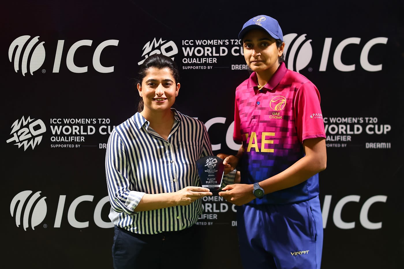 Despite UAE's defeat, Esha Oza was the Player of the Match ...