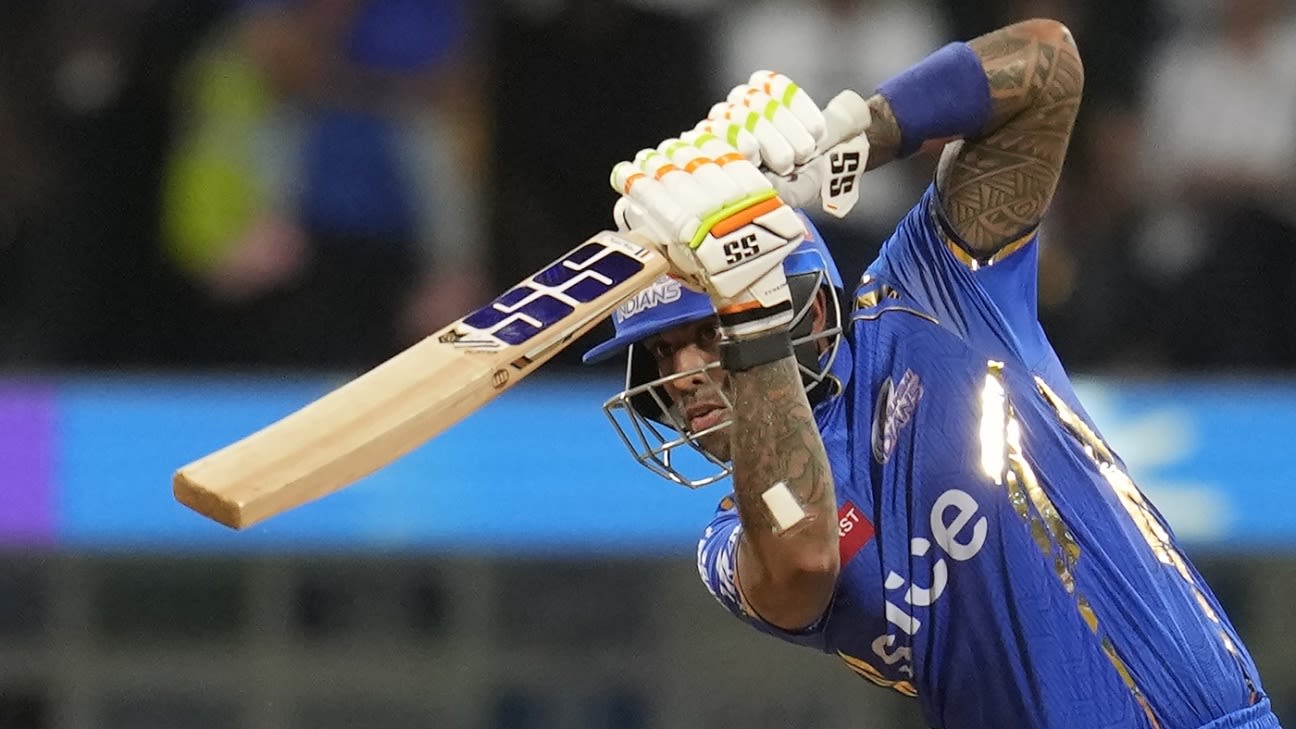 IPL 2024 - MI vs SRH - Suryakumar Yadav stands alone on tricky Wankhede ...