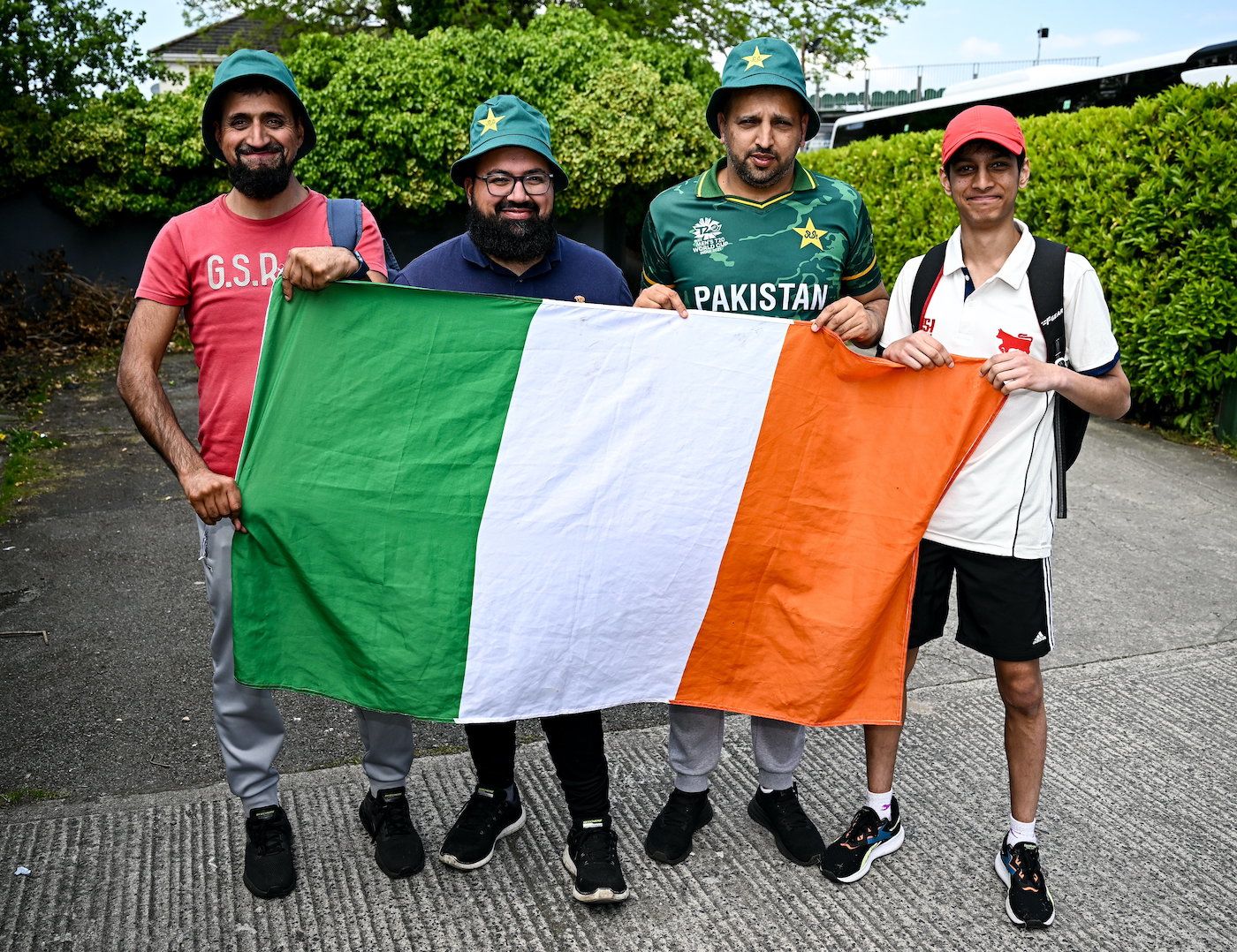 Pakistan fans carry Ireland flags in Dublin | ESPNcricinfo.com