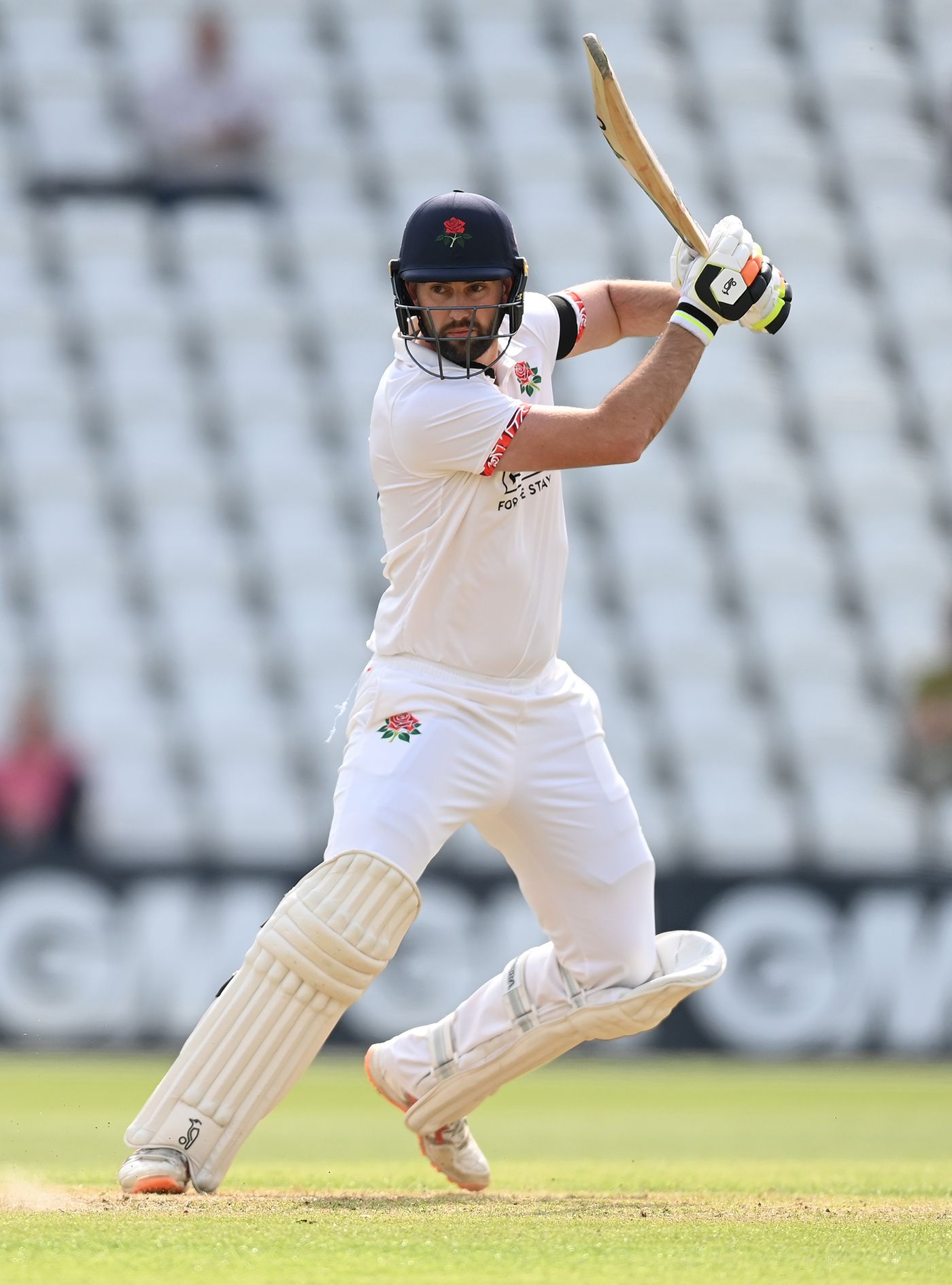 Tom Bruce notched his first half-century in a Lancashire shirt ...