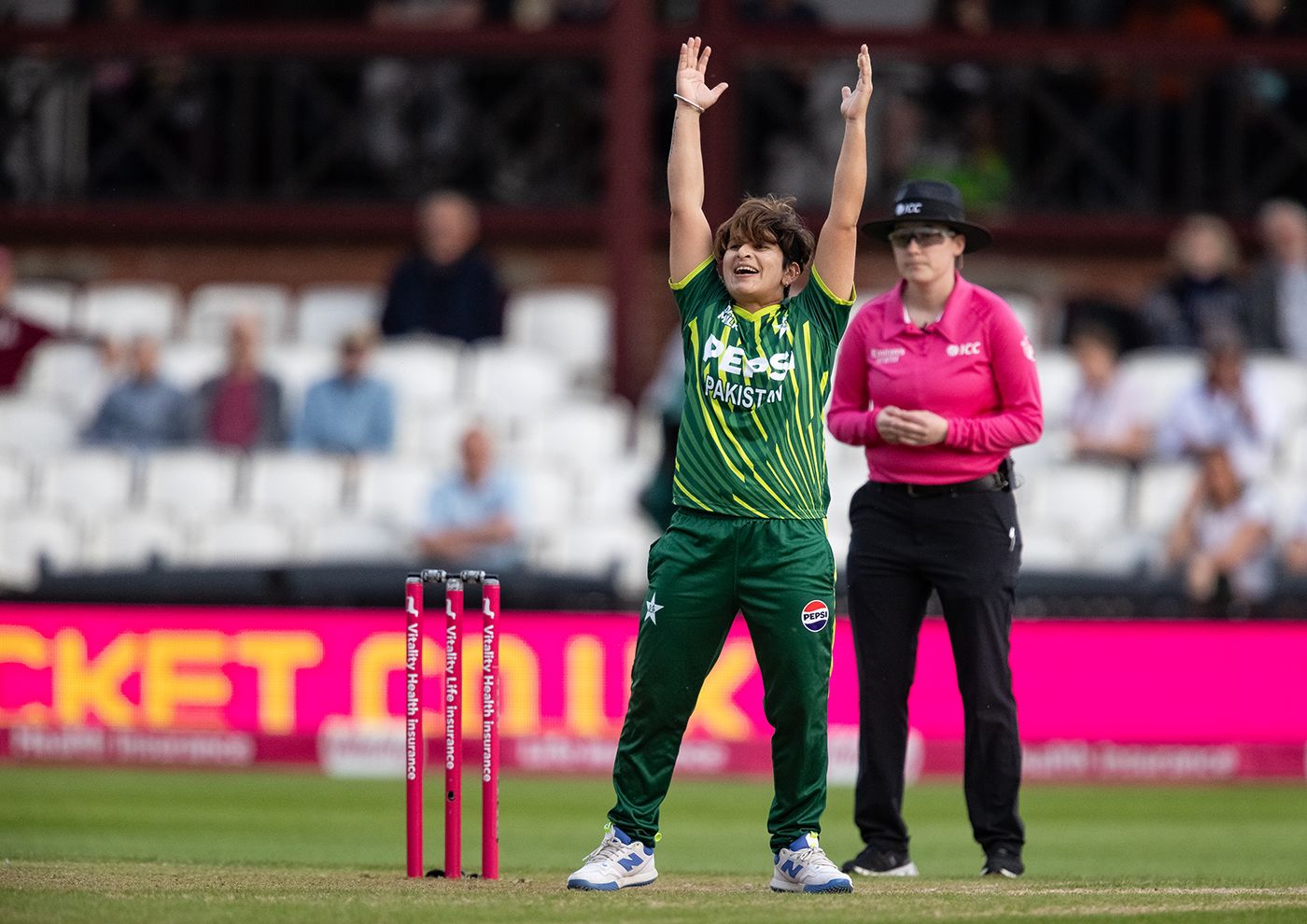 Nida Dar celebrates a breakthrough | ESPNcricinfo.com