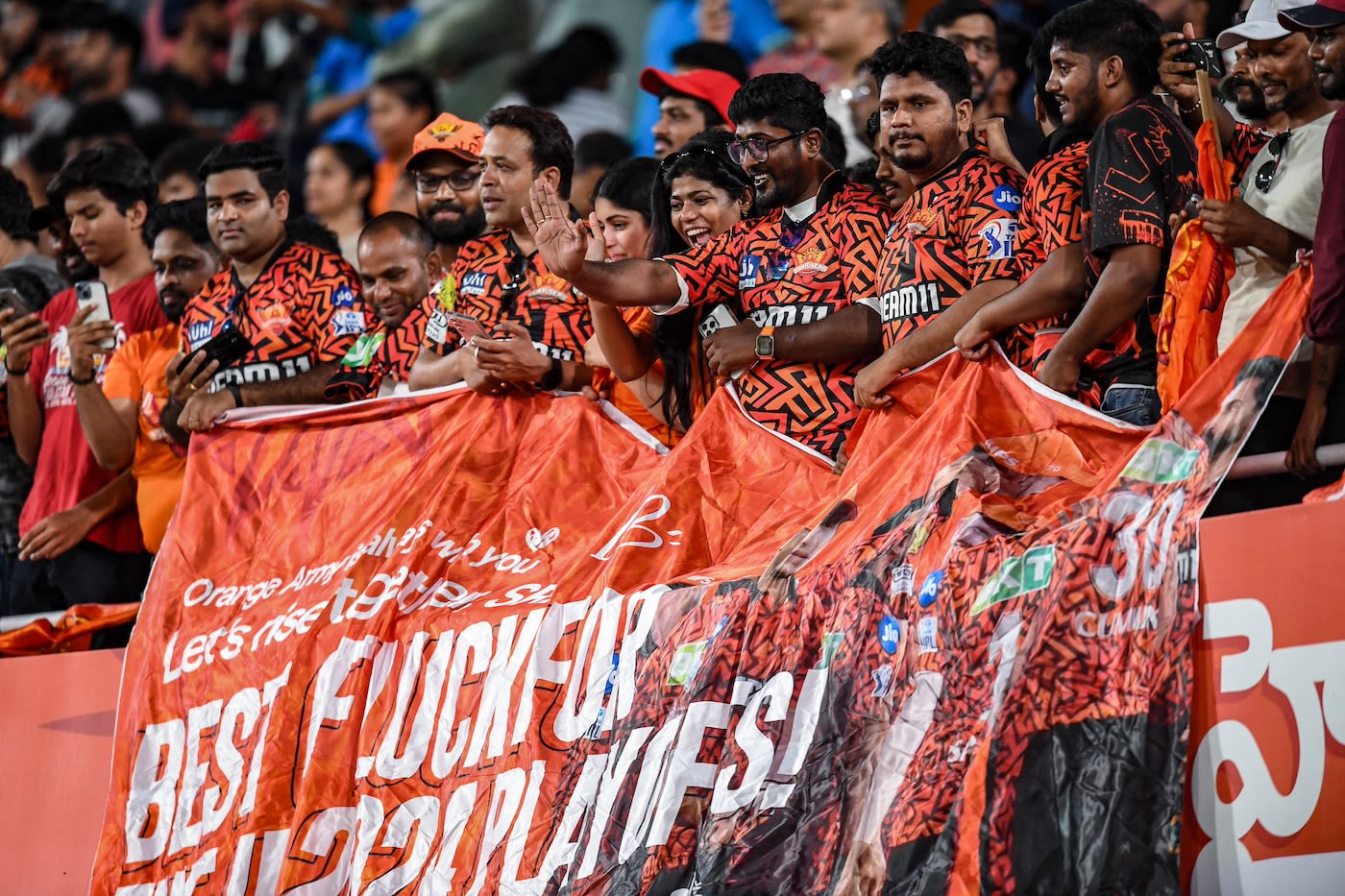 The SRH fans are loving it, as their team finishes the league stage ...