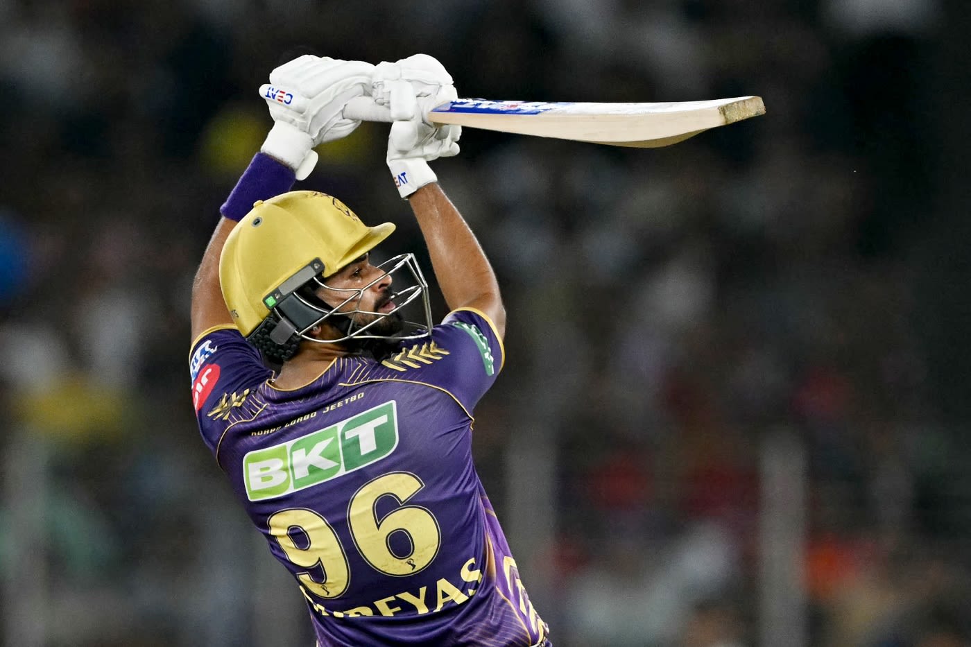 Shreyas Iyer plays a ramp en route to his 24-ball 58 | ESPNcricinfo.com