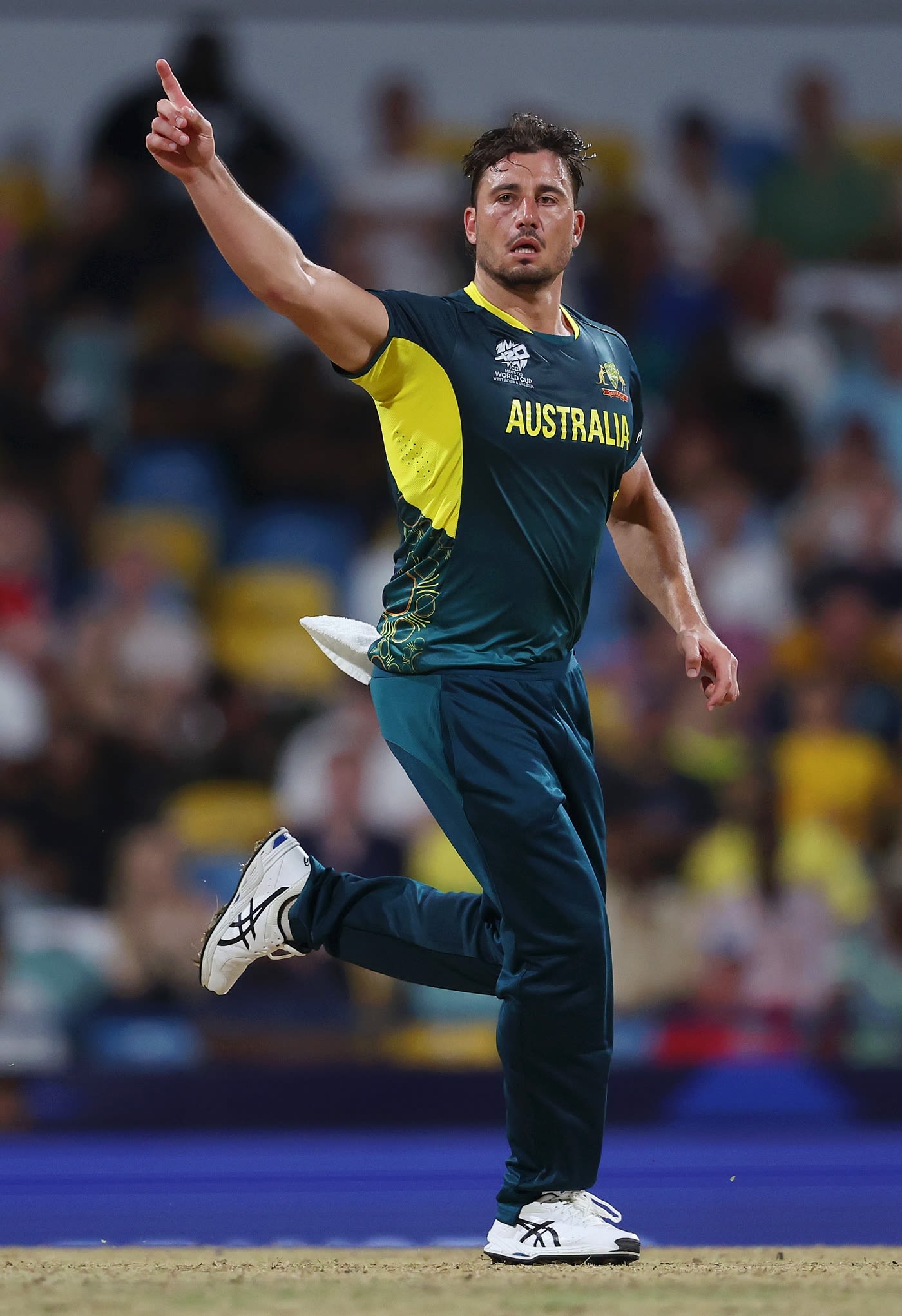 Marcus Stoinis wheels away after picking up a wicket | ESPNcricinfo.com